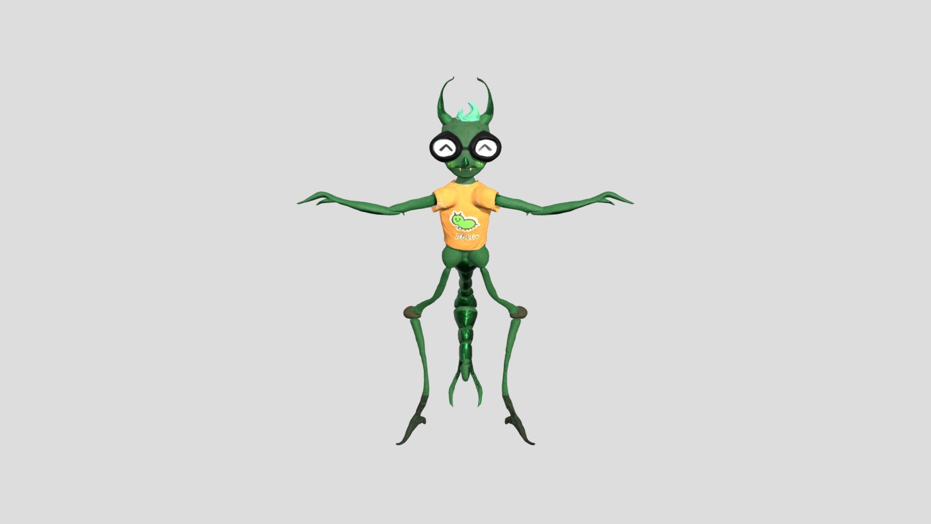 Bug Dude - 3D model by kuu (@kuutti) [383dd08] - Sketchfab