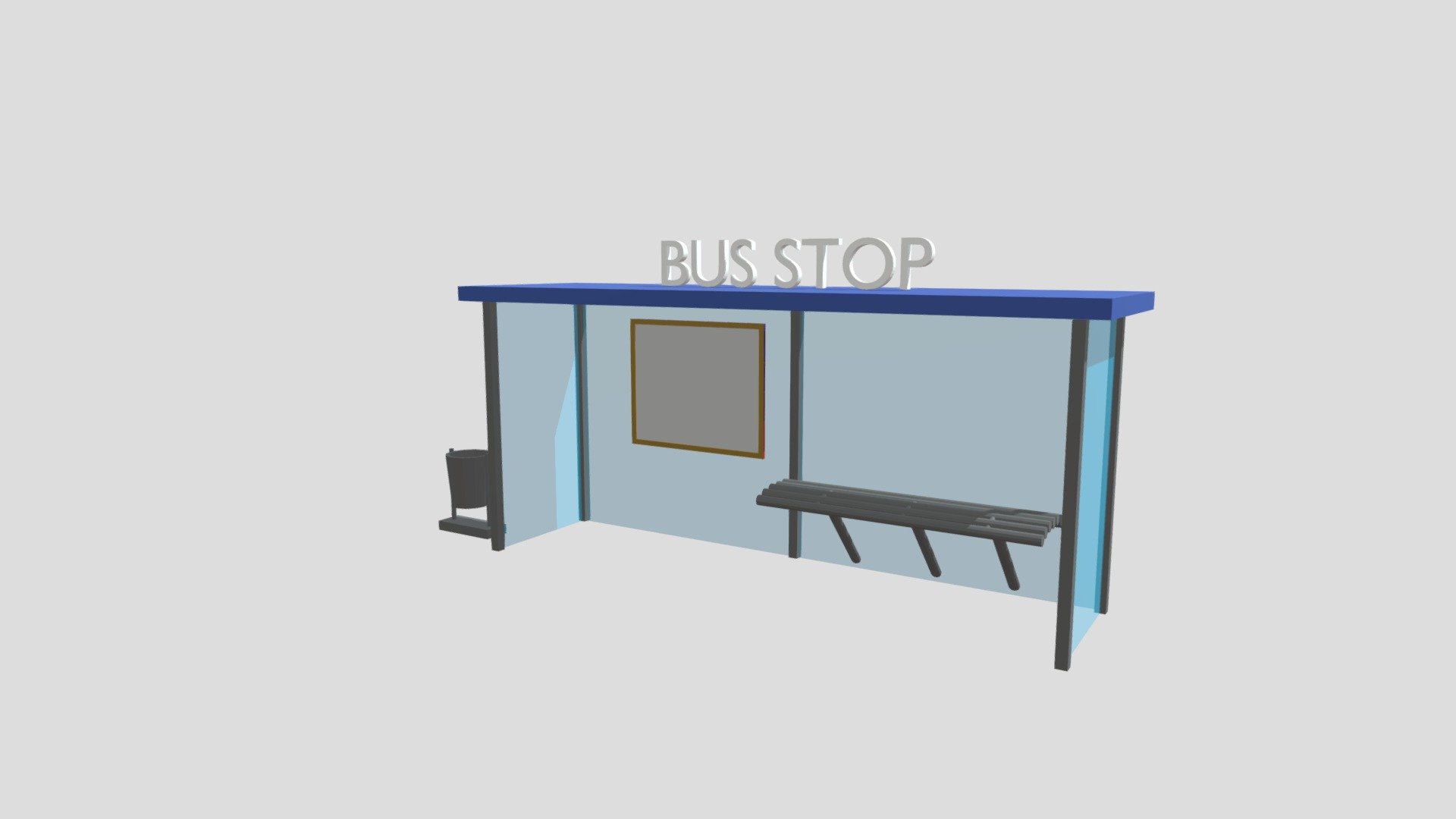 BUS STOP LOW POLY - Download Free 3D model by Alberto_Baccarin [383f27c ...