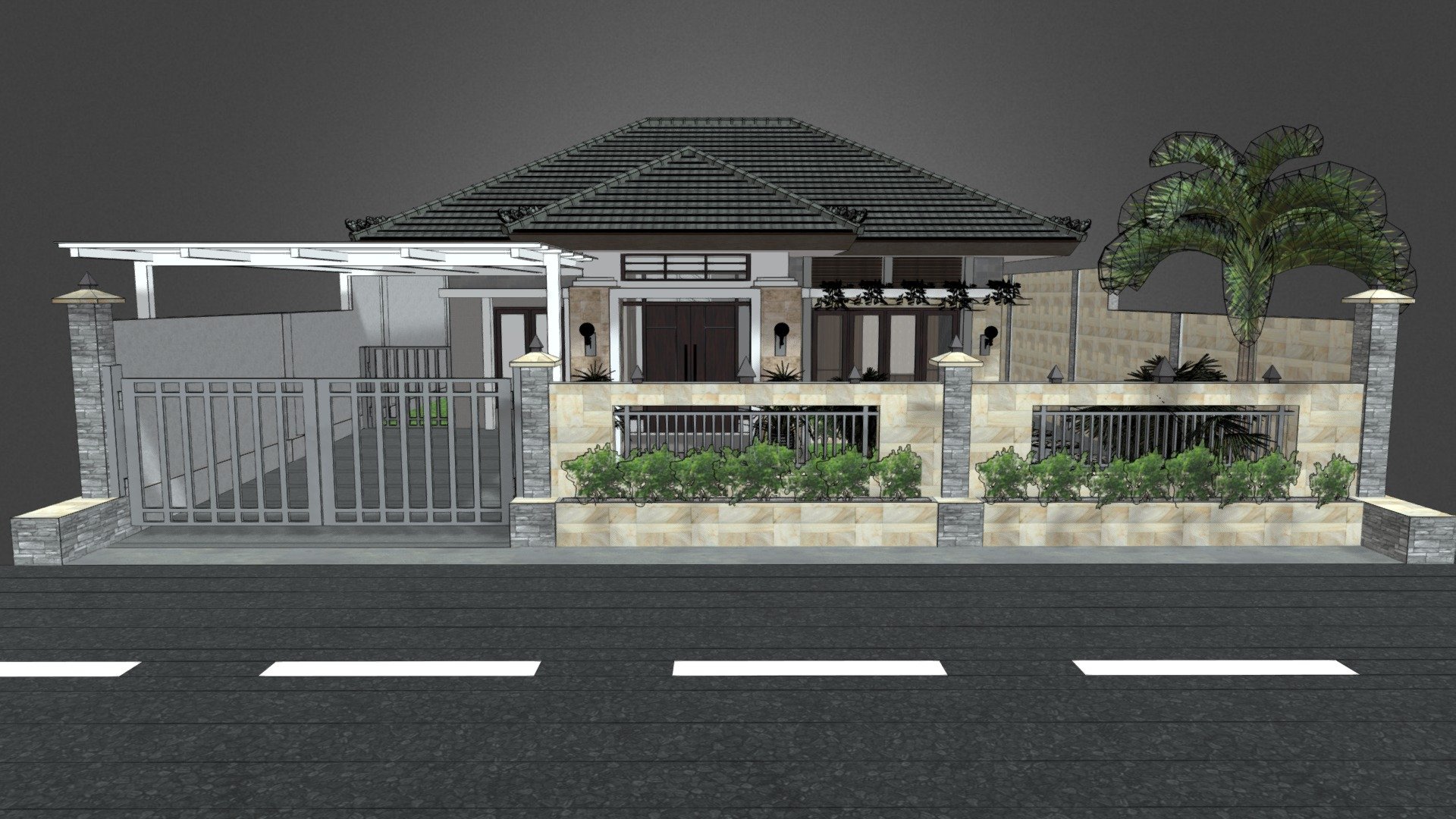 Desain Rumah Modern | Type 1 - Download Free 3D model by Seniman 3D ...