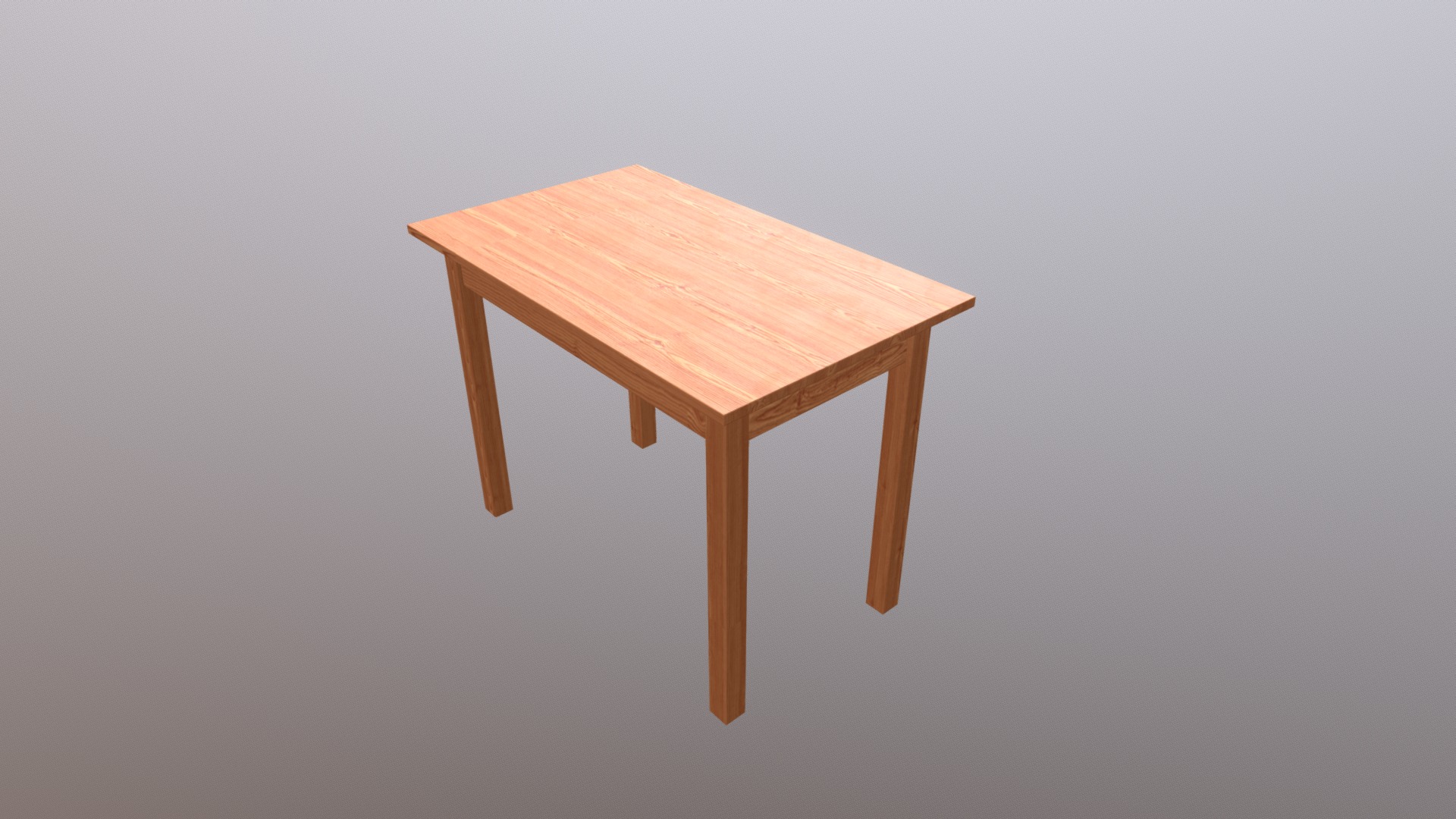 Simple Table 1mx60cmx75cm - 3D model by Wilson Romero (@wilsoftm ...