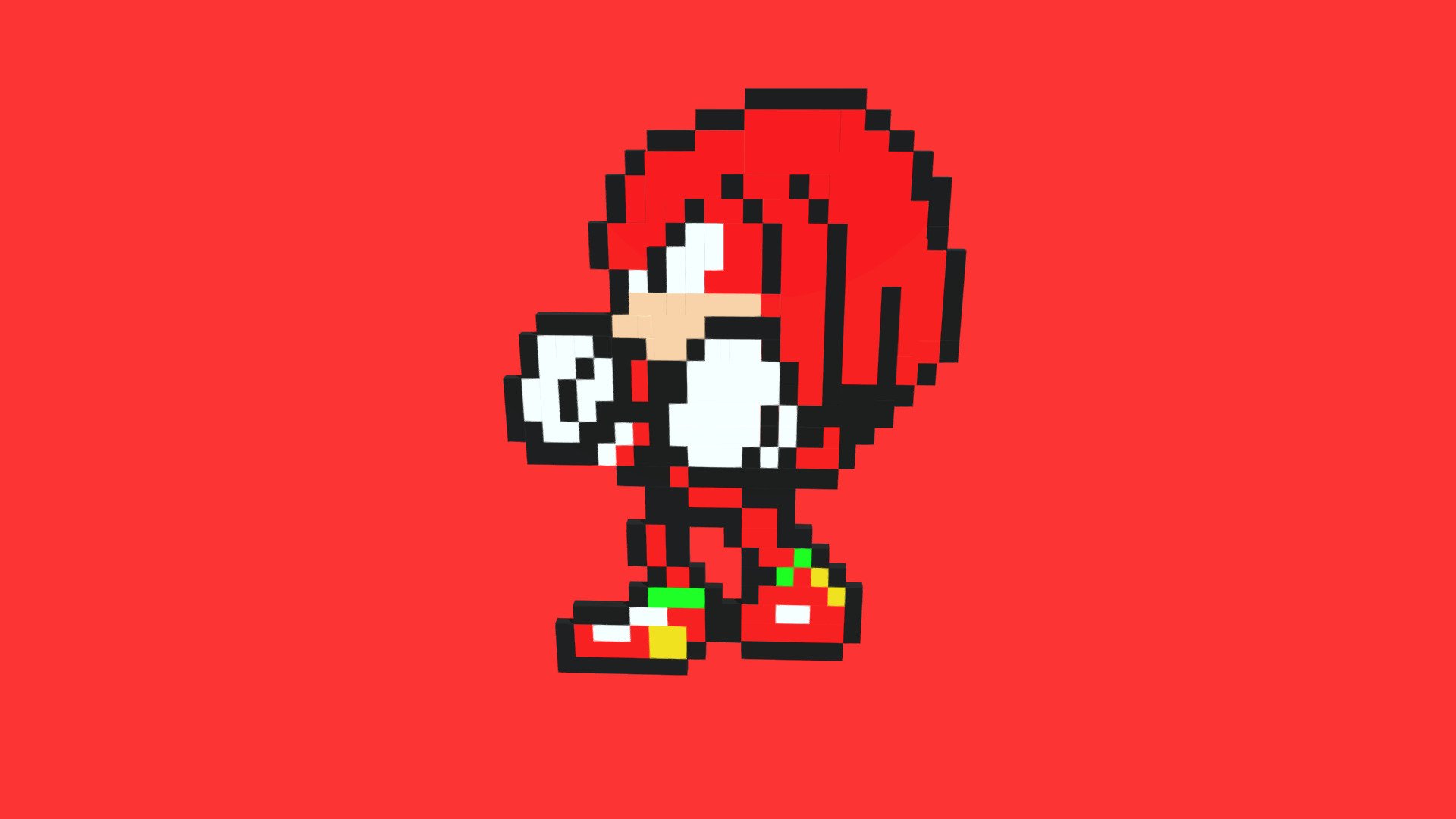 Pixel Knuckles. - Buy Royalty Free 3D model by Dr. Heinz Doofenshmirtz ...