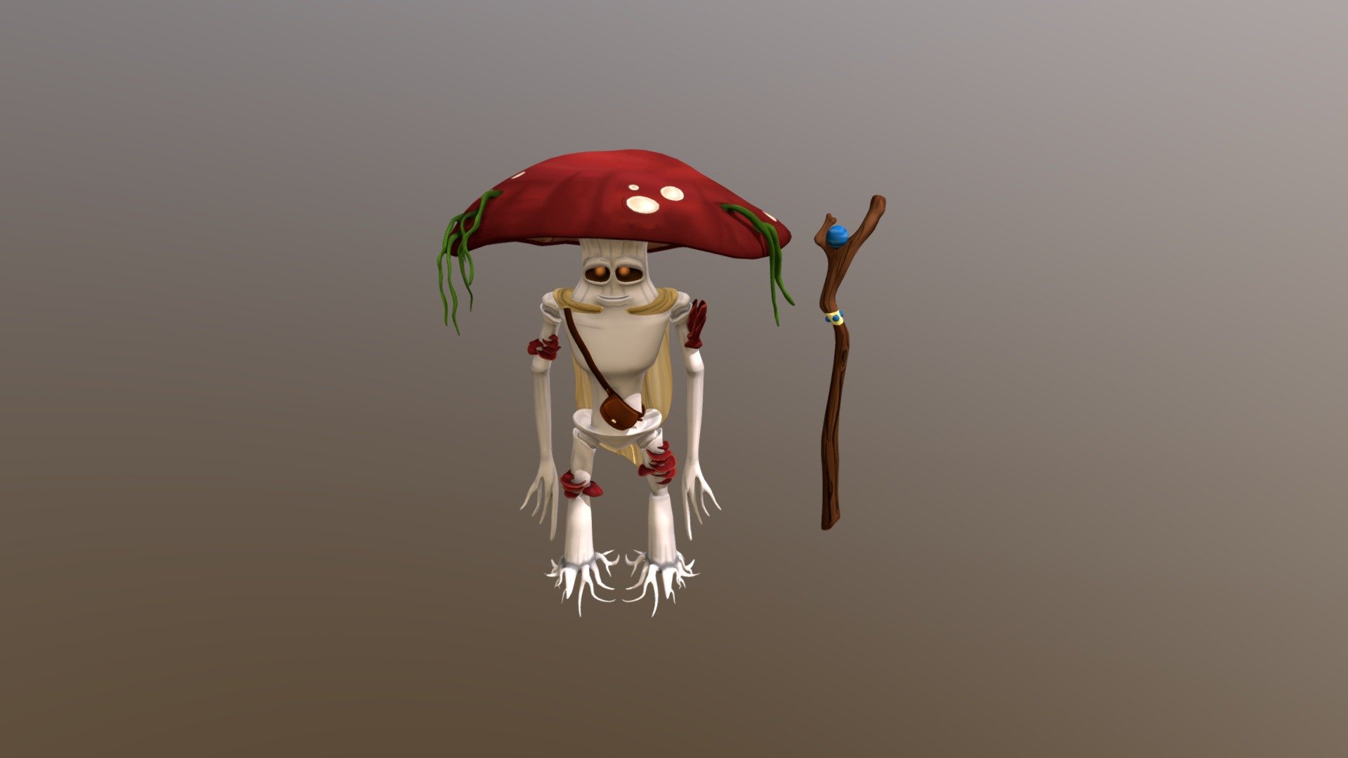 Gaston le champignon - 3D model by vincentsalvassavard [3848f0d ...