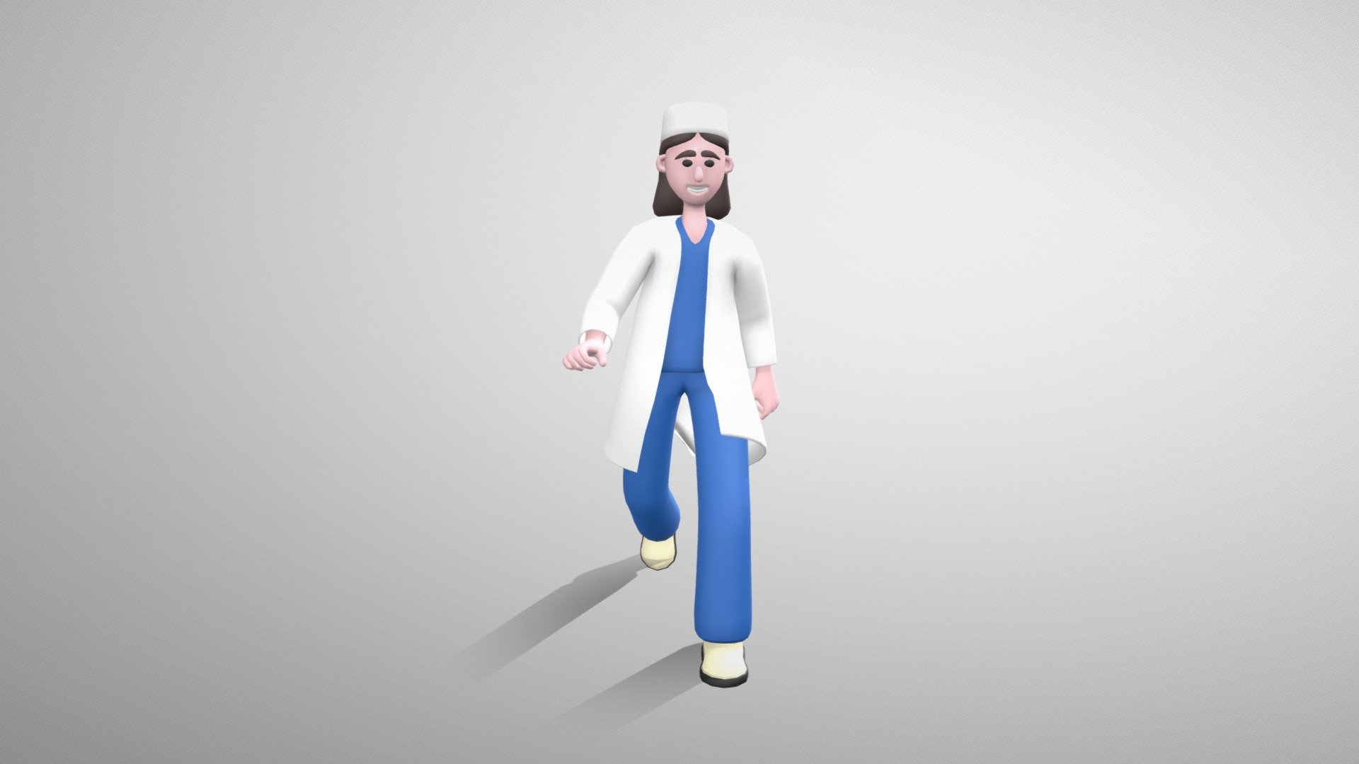 Stylized Girl Doctor- Mixamo Rigged Character - Buy Royalty Free 3D ...