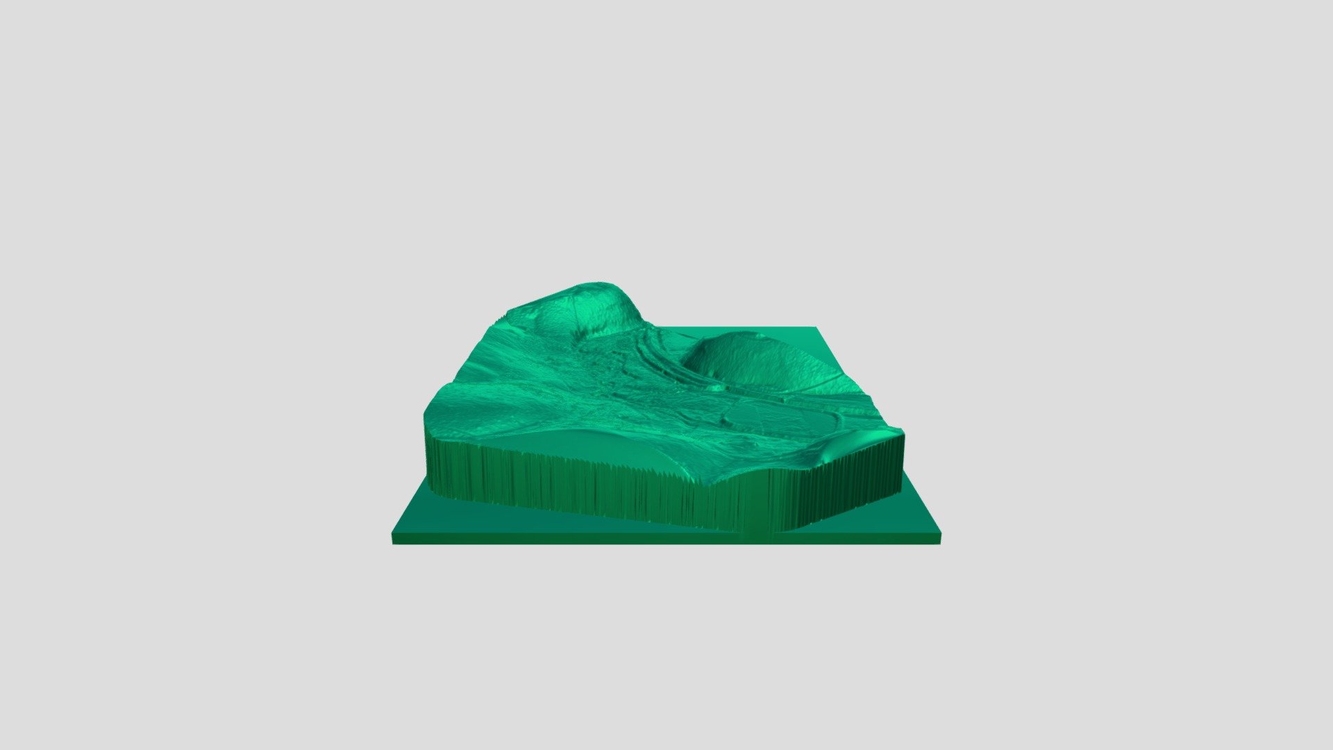 SW Missouri Example of MSU LiDAR Terrain Model - 3D model by ...