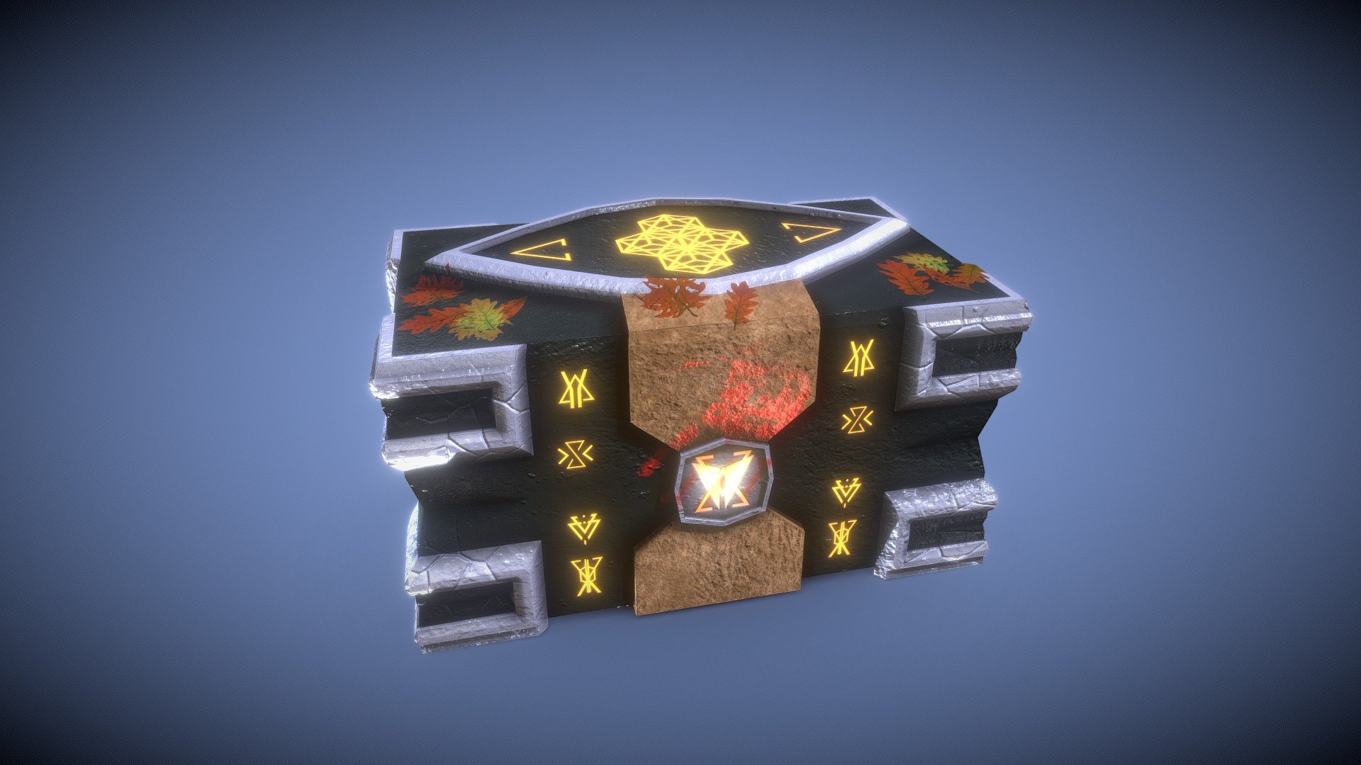 Obsidian Runebound Chest - 3D model by Kenichi Otaku (@KenichiOtaku ...