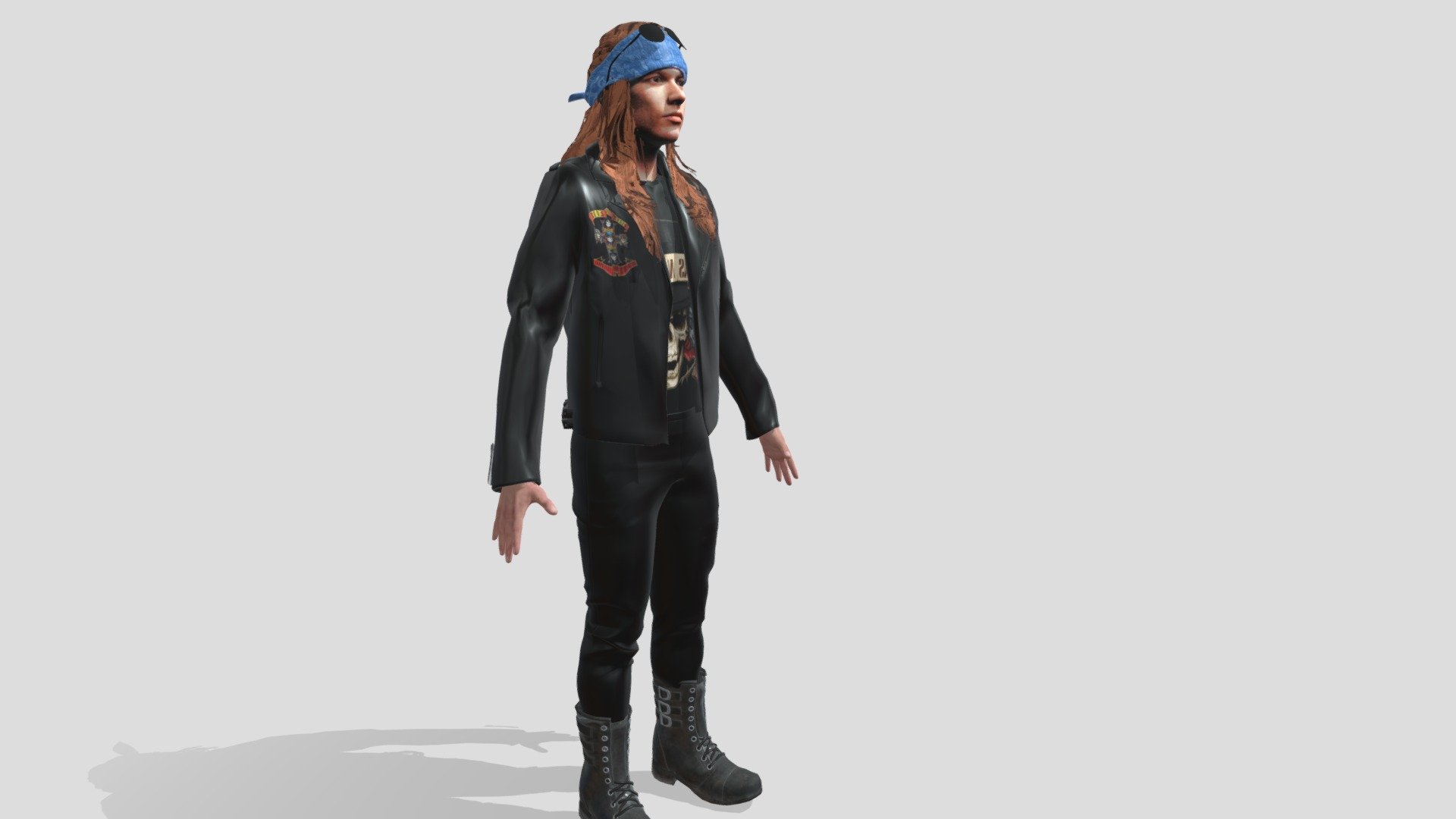 Axle Rose Guns n' Roses - 3D model by Rosser Raconia (@rosserraconia ...