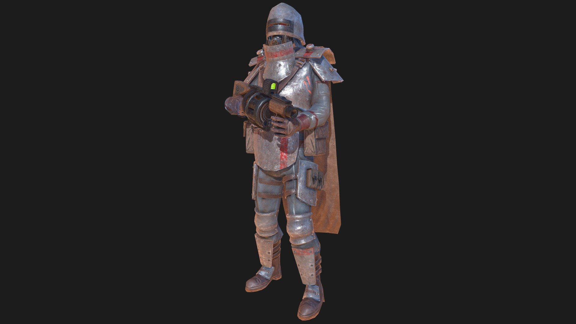 Steampunk Heavy Soldier - 3D model by ThreeBox (@k9stet) [384dc77 ...
