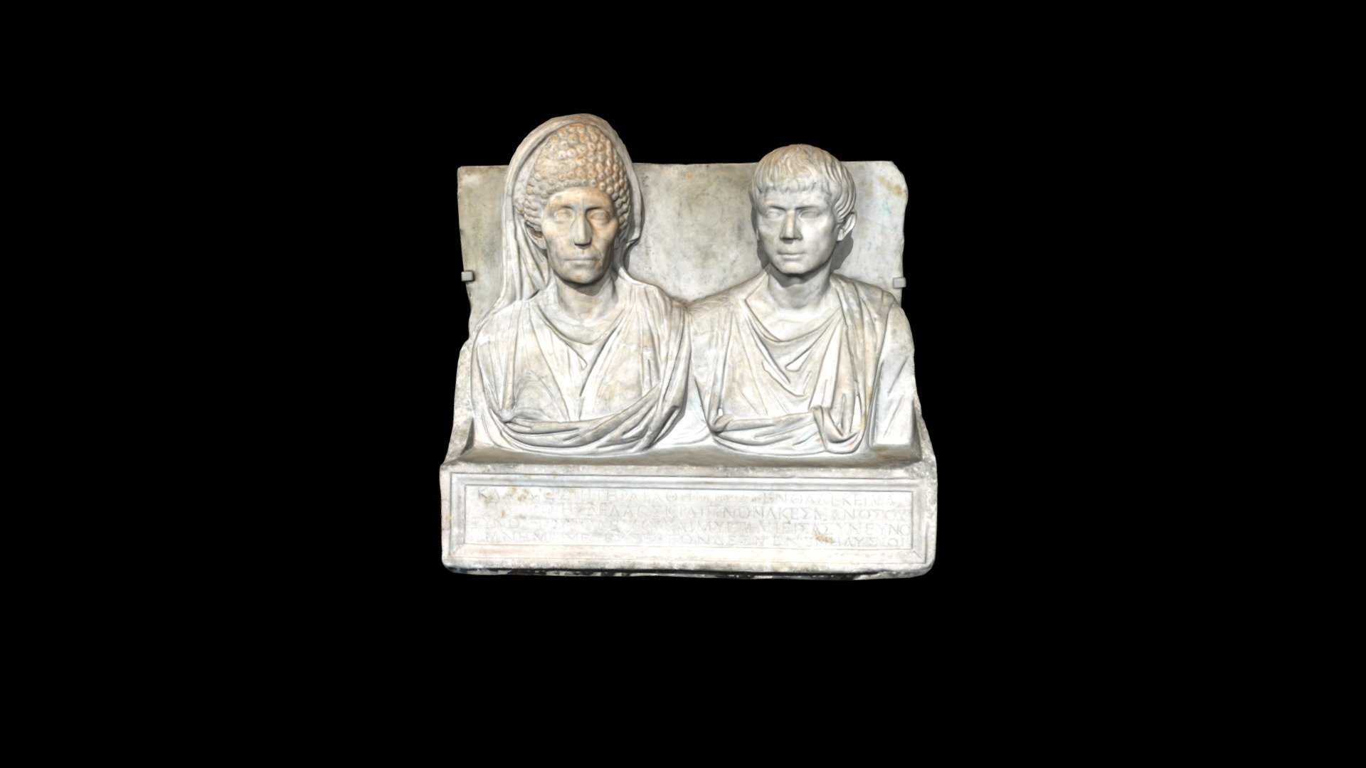Tombstone for a Greek couple - photogrammetry - 3D model by Grant Cox ...
