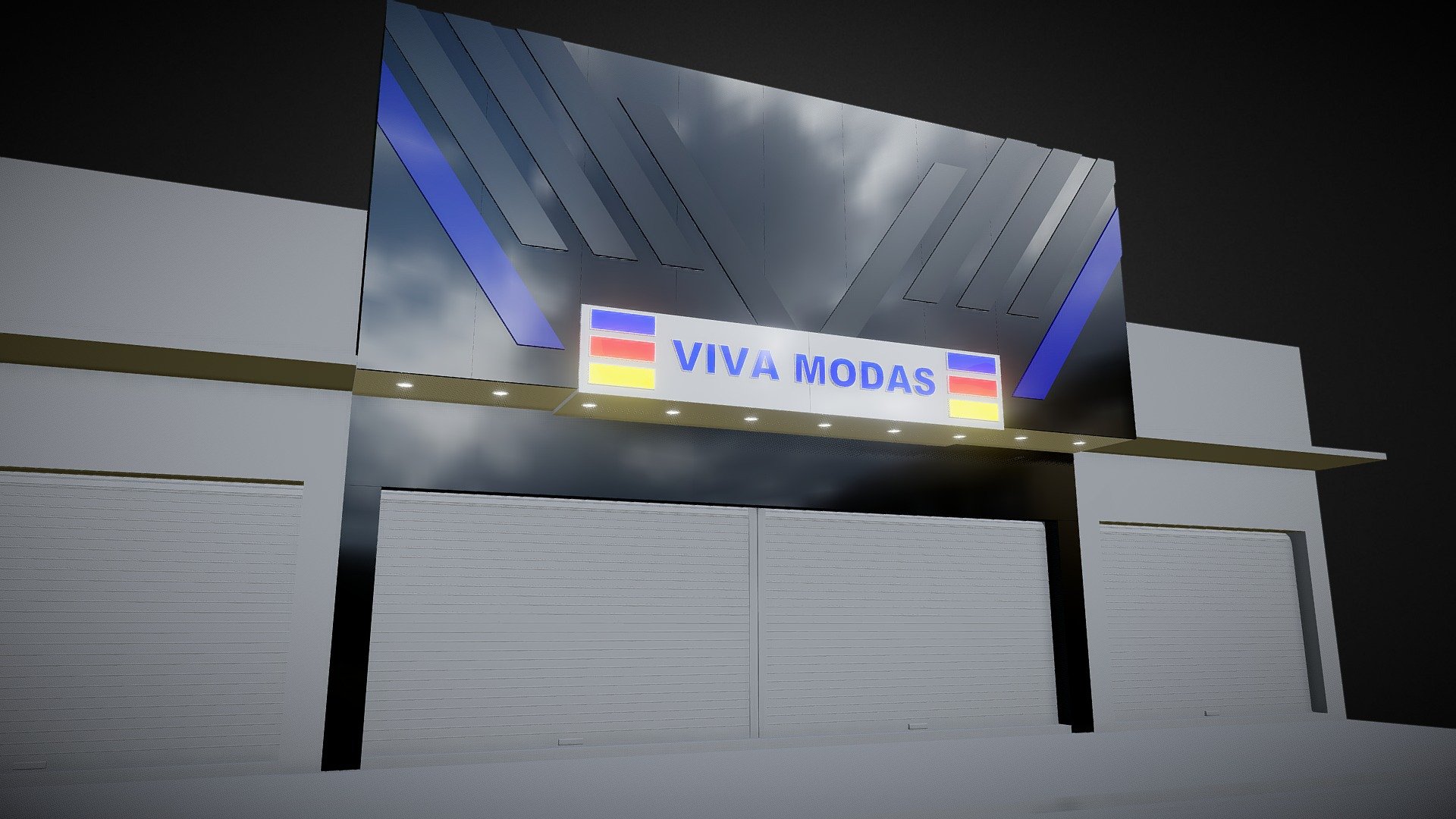 Fachada Viva Modas 02 - 3D model by Tiago Santos (@tiagocomubi ...