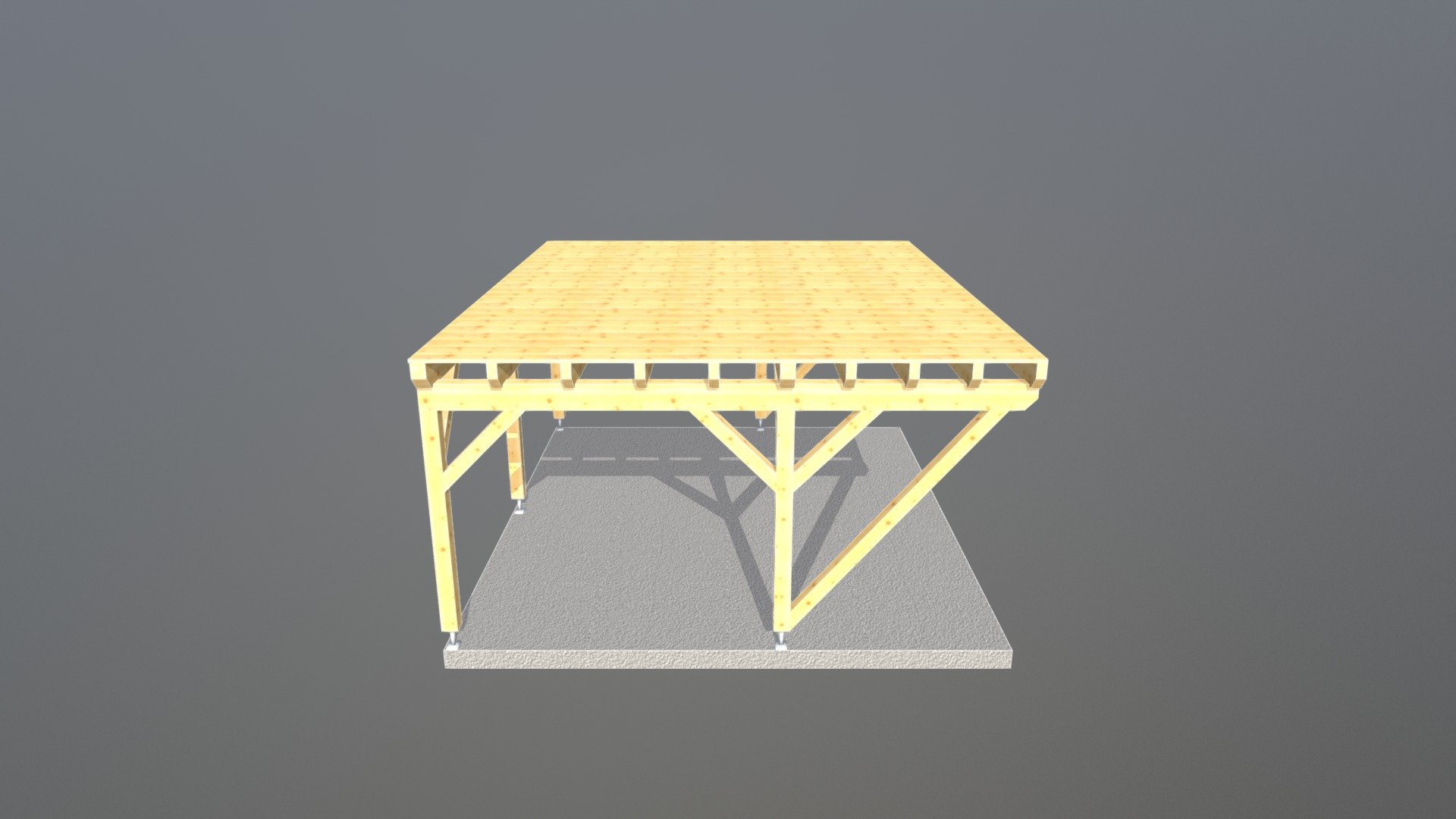6x5 meter - 3D model by Carport.Solar [384f1db] - Sketchfab
