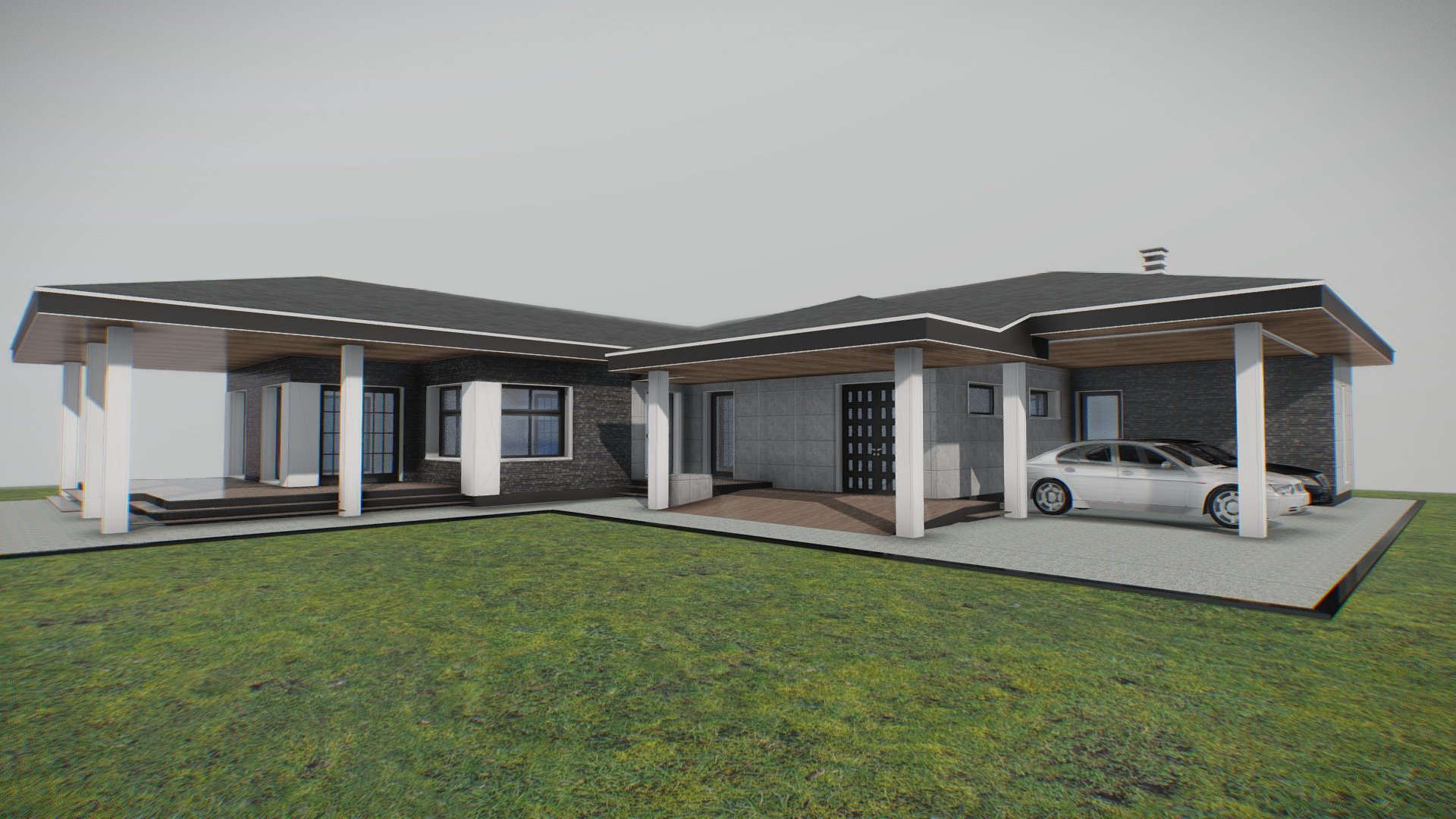 One Floor Residential House PR010524 - 3D model by VRA (@architect47 ...