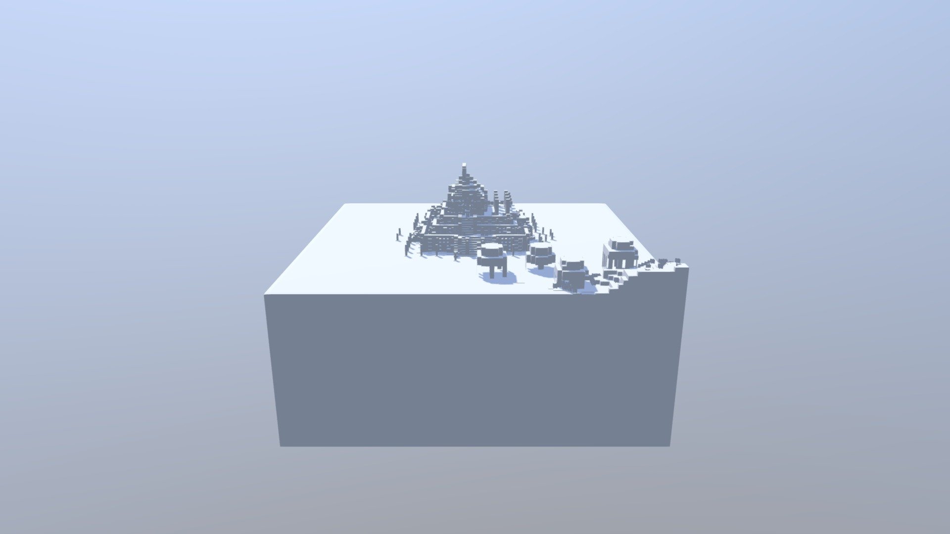Mayan-temple - 3D model by caitlyn.holmstrom [3851794] - Sketchfab