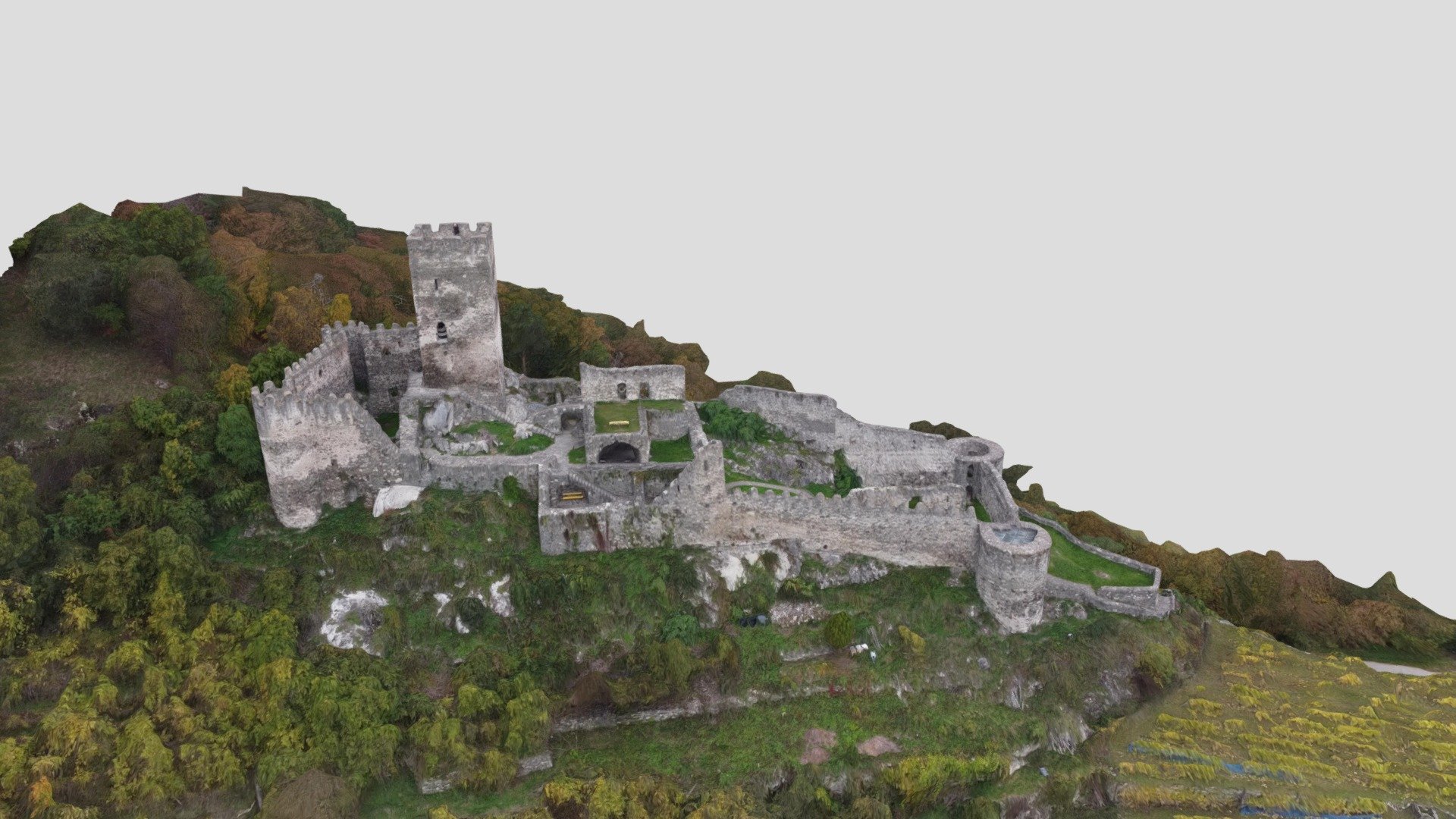 Ruine Hinterhaus - Download Free 3D model by Castles-3D [3851b22] - Sketchfab
