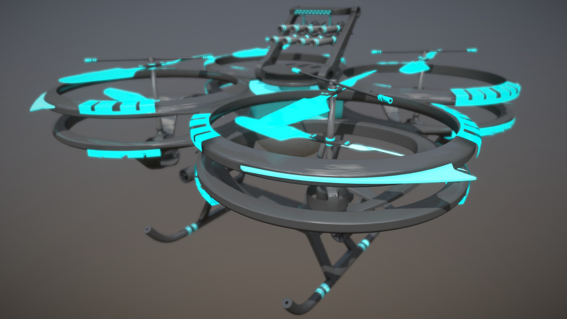 Quad Copter - 3D model by sagarbhagat53 [385299f] - Sketchfab
