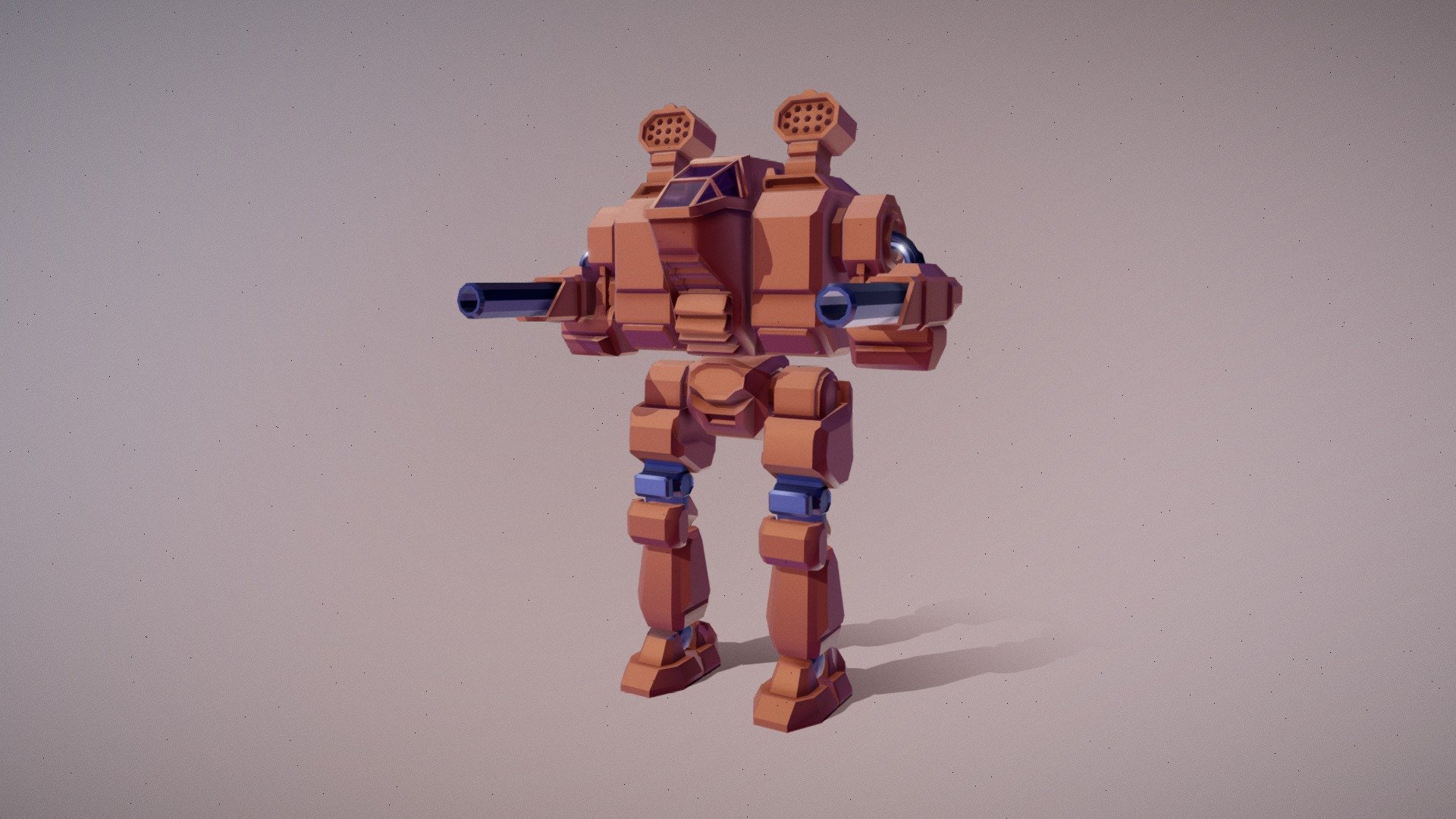 Mech [Rigged & Animated] - 3D model by Jordan Neff (@joodoo) [38529b2 ...