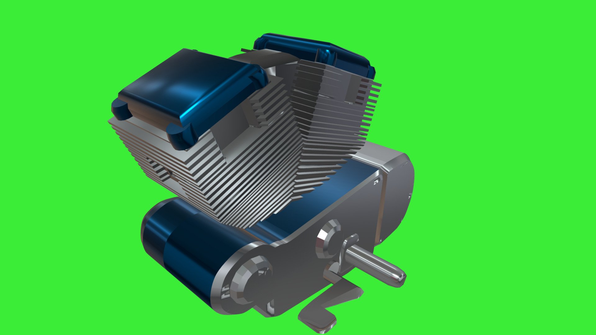 V Twin 3d Model By Fasteng [38549a3] Sketchfab