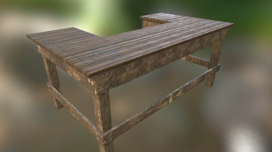 Shooting Bench Table - 3D model by jcowin94 [3858eb7] - Sketchfab