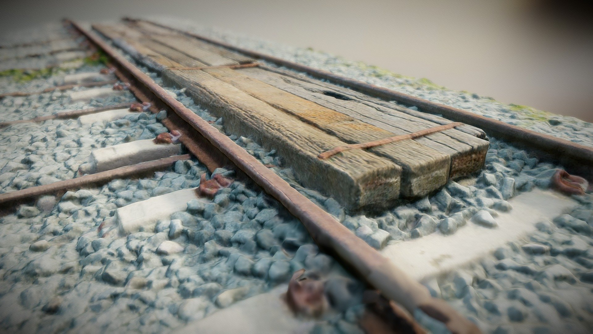 Old wood on railway - 3D model by PiyalakNuchim [385ac01] - Sketchfab