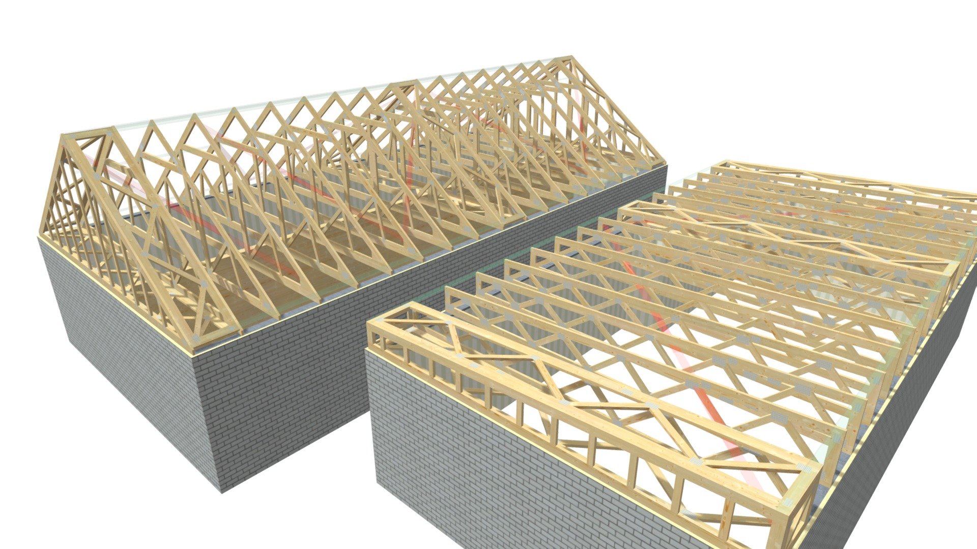 Engineering Roof Structure - 3D model by KD - INVEST inwestycje i ...