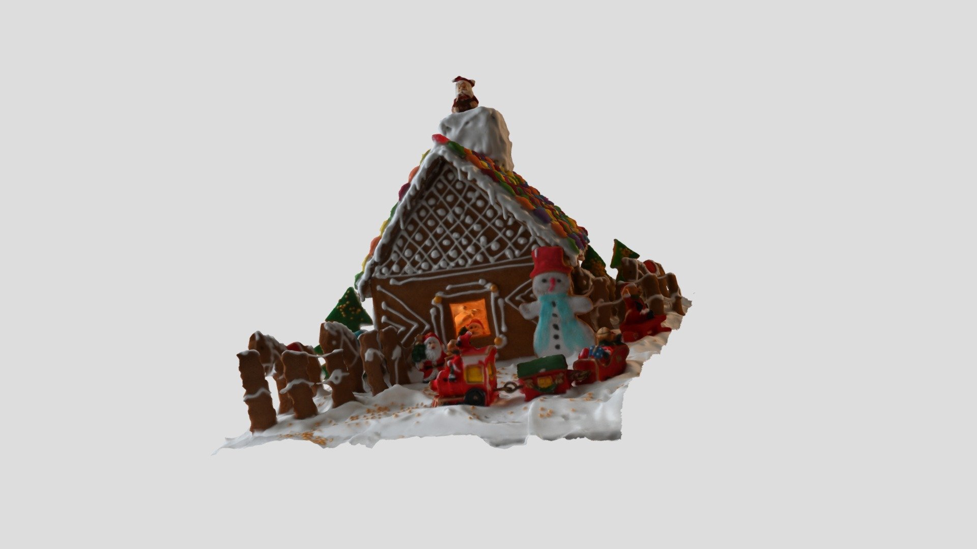 Xmas gingerbread model - 3D model by AKi&TOK (@andreakiss) [385fab4 ...