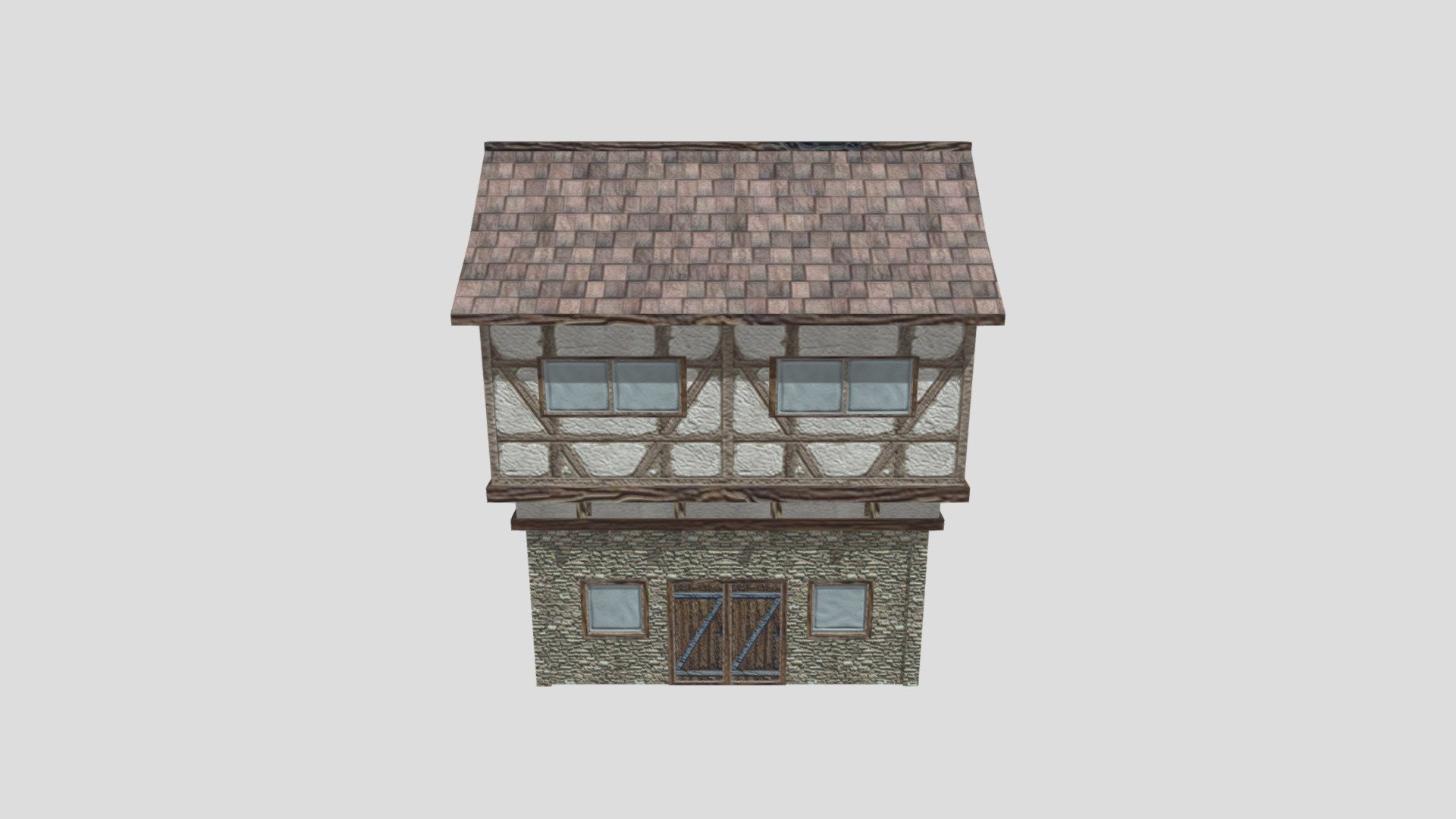 Medieval House Version 1 - 3D model by angelinag [385fd9b] - Sketchfab