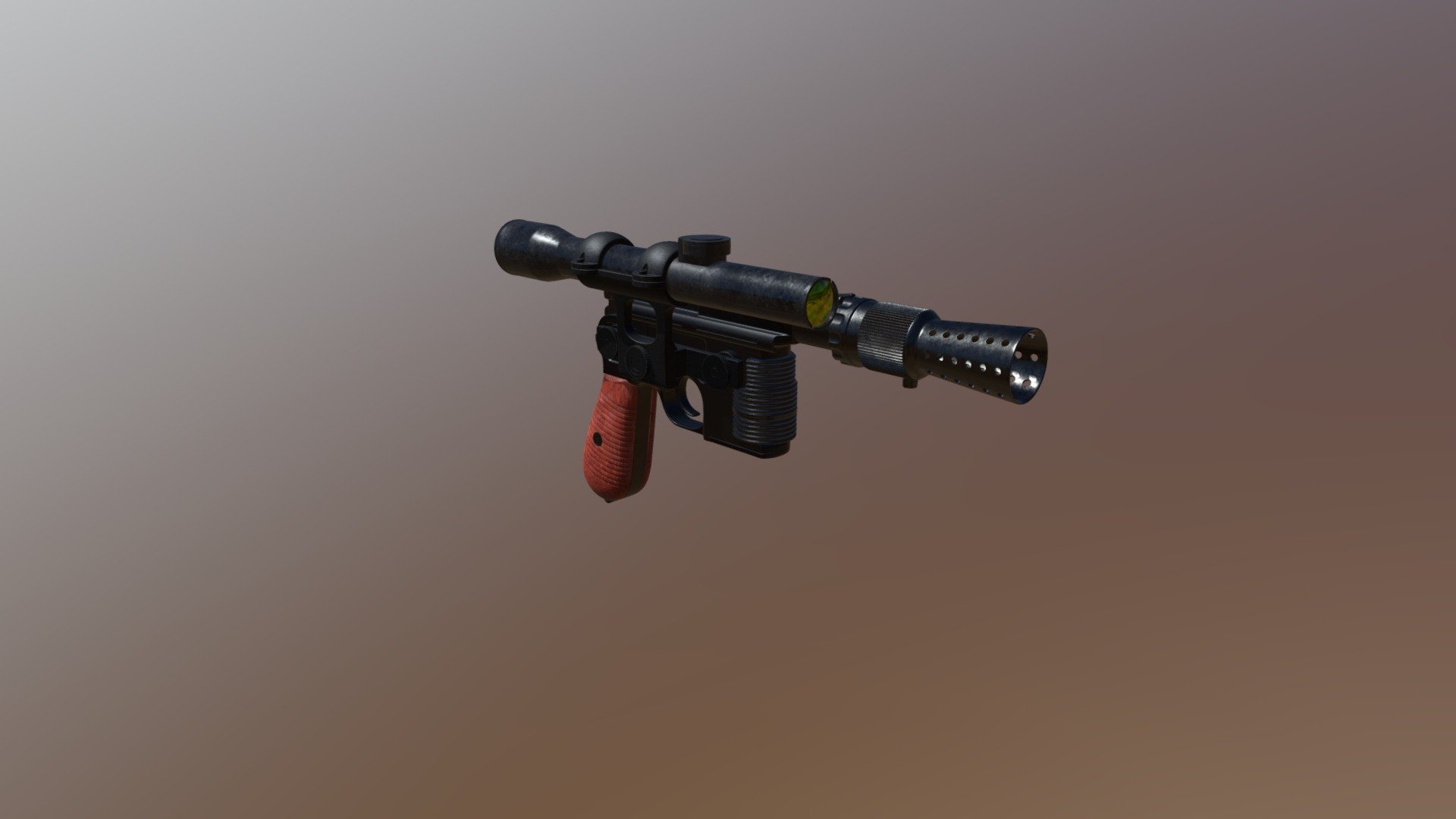 Han Solo's DL-44 Heavy Blaster - 3D model by CristianSolorio91 [38611d7 ...