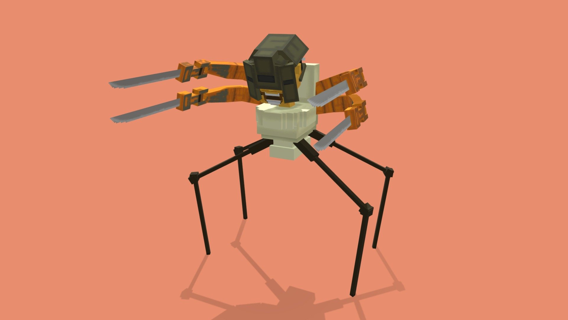 Skibidi Spider Assassin - Buy Royalty Free 3D model by El Coleccionista ...