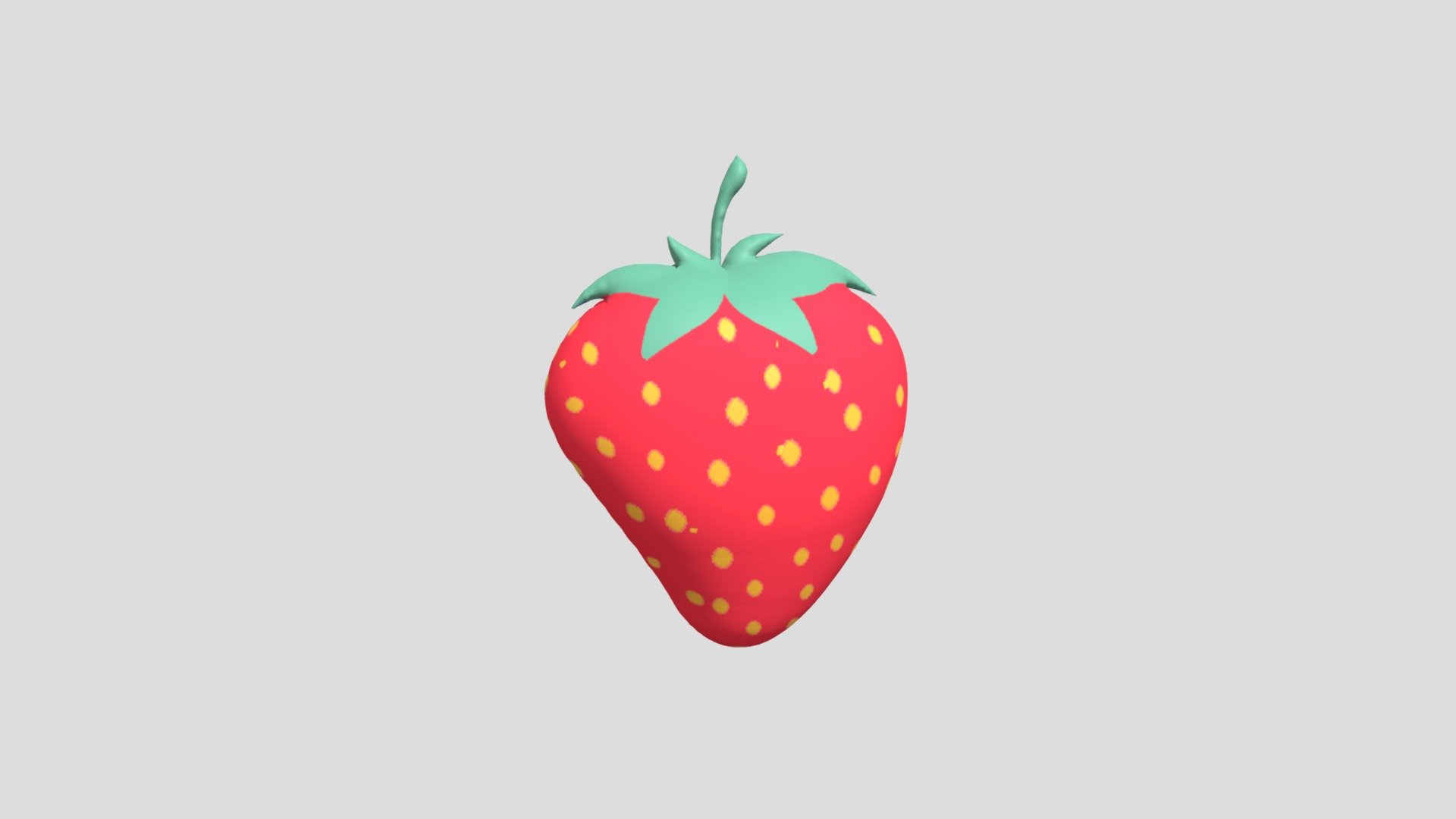 Strawberry - 3D model by fiatanjung25 [38690fb] - Sketchfab