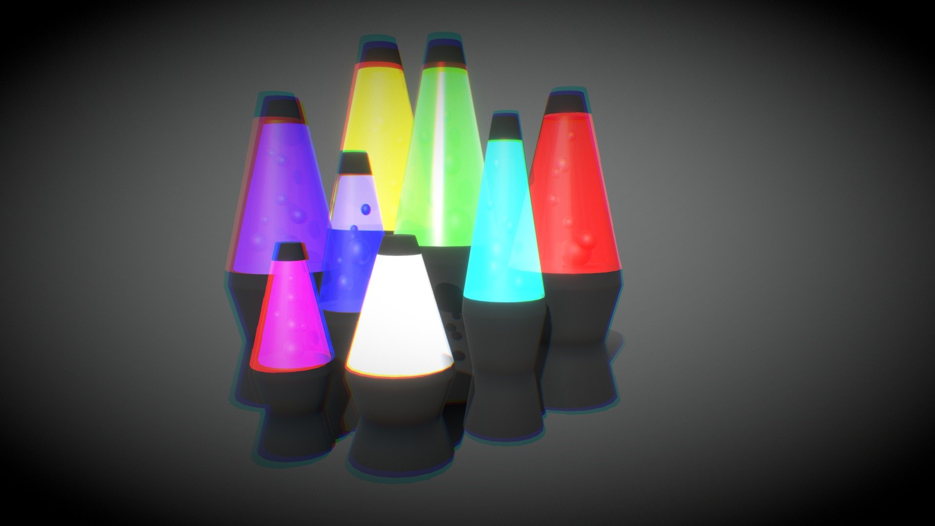 Multiple Lava Lamps - Download Free 3D model by Amythyst Willis ...