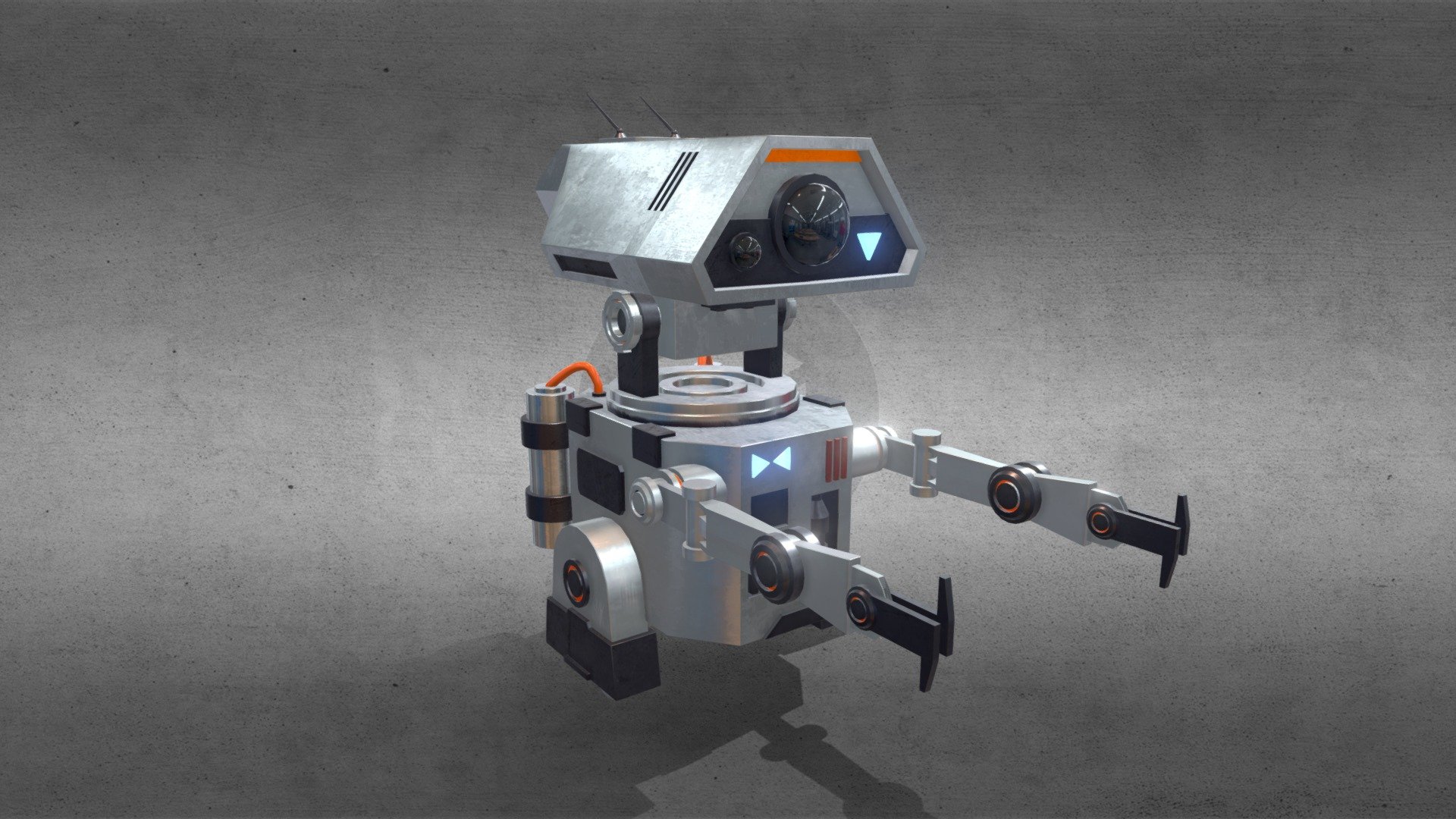 Sci-Fi Worker Robot - 3D model by JadeBousquet [386f622] - Sketchfab