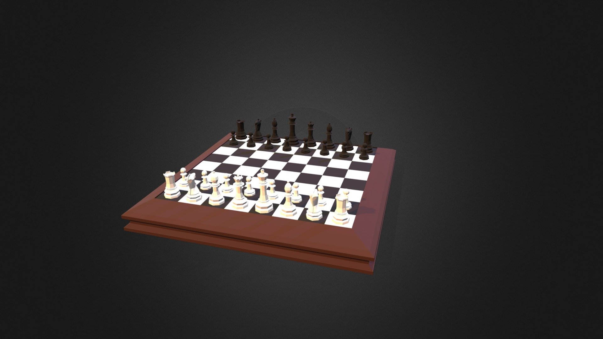 Low Poly Chess Set - 3D model by Yeliz Alper (@yelizalper) [38714b4 ...