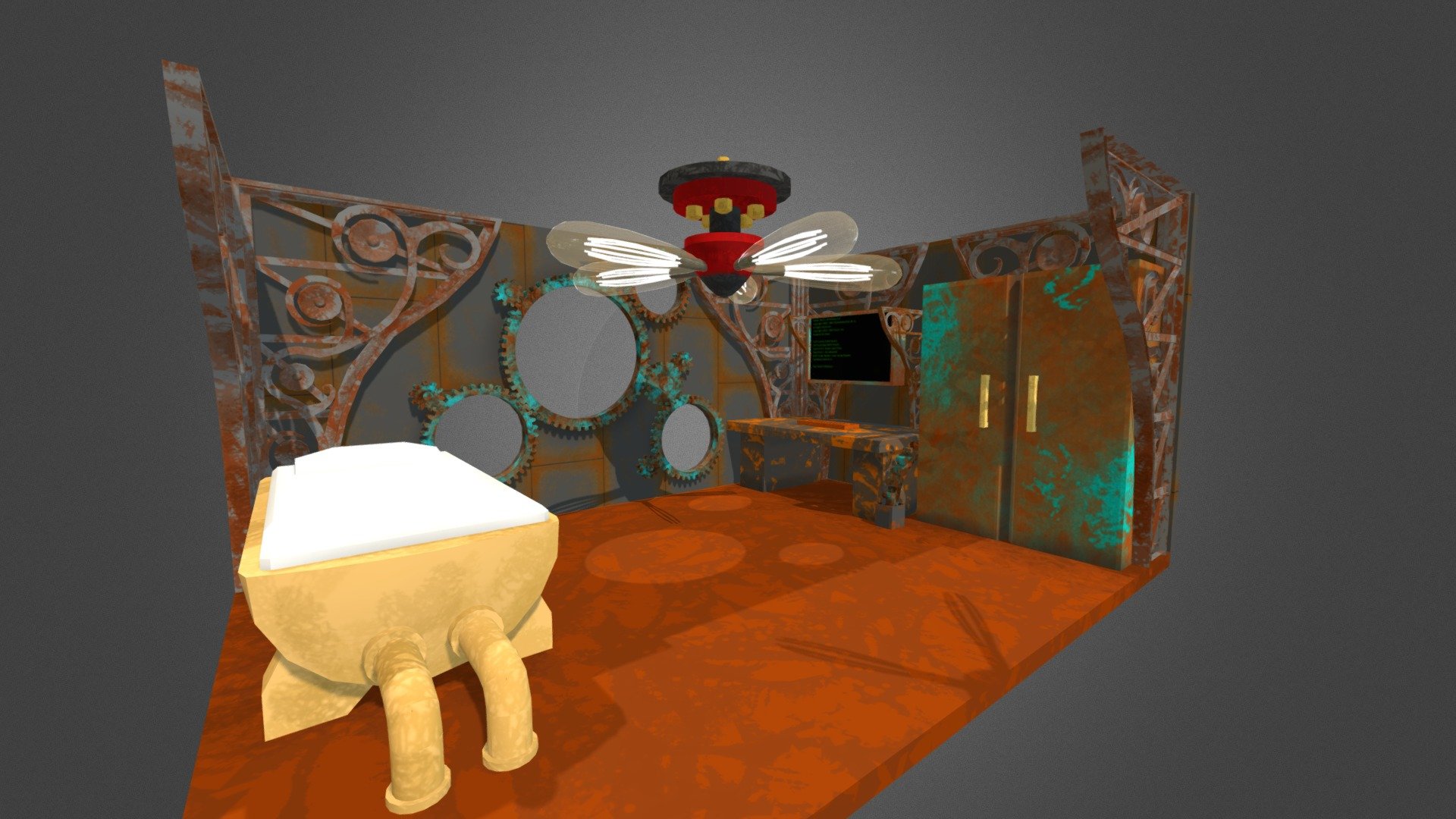 Steampunk Room - 3D model by Jonathan_van_Baggem [3872405] - Sketchfab
