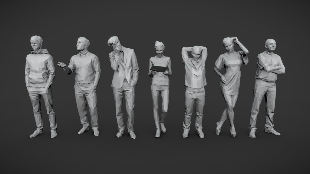 3D People - A 3D model collection by Ready (@iqmetrixstores) - Sketchfab