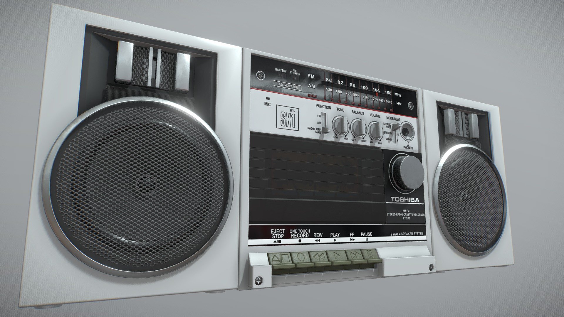 Boombox - Buy Royalty Free 3D model by dobbelE (@Kargarok) [3875178 ...