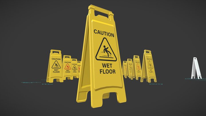 Warning 3D models - Sketchfab