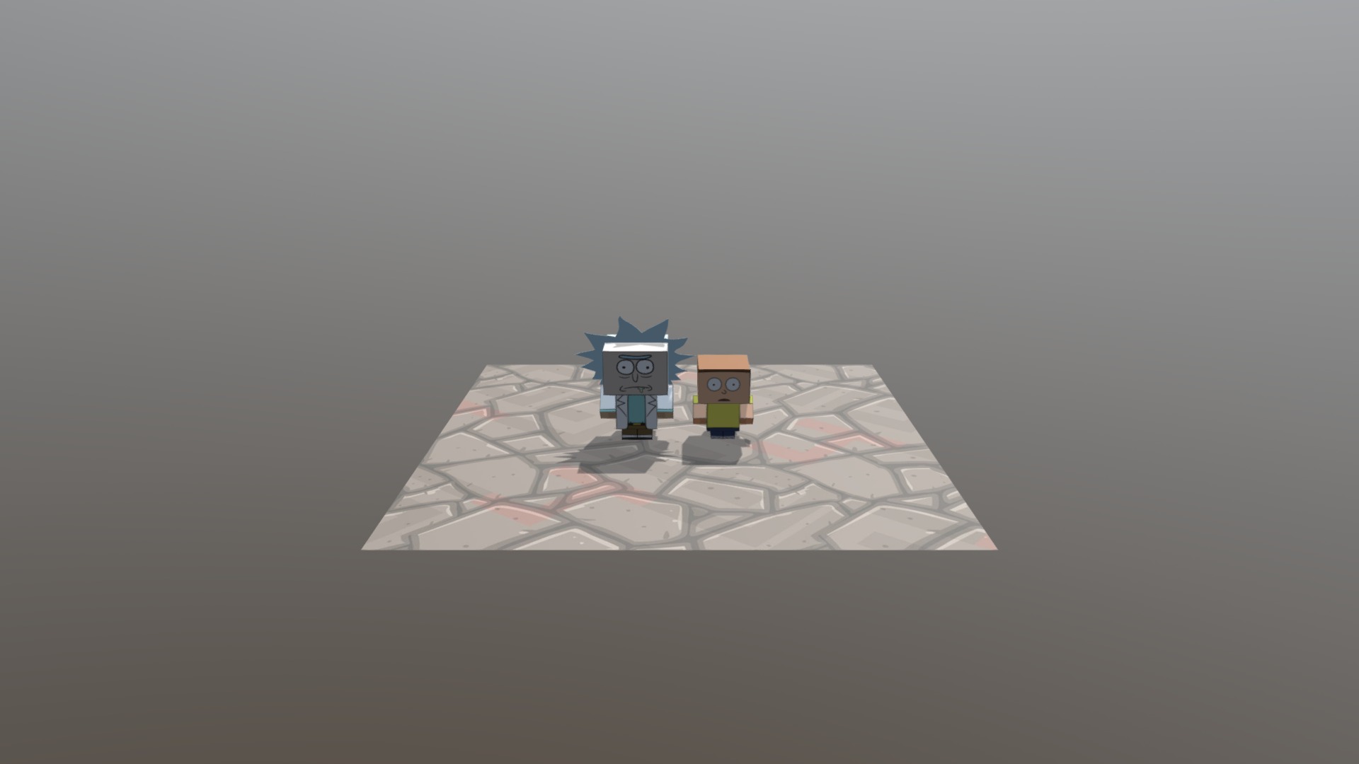 Rick & Morty Cubecraft - 3D model by mireles23 [38766e4] - Sketchfab