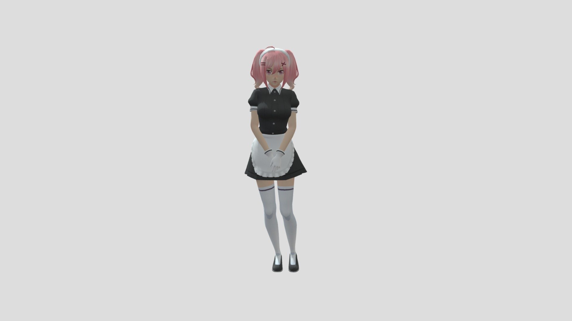 Maid (merge) yandere 202X(update) - Download Free 3D model by kitty ...