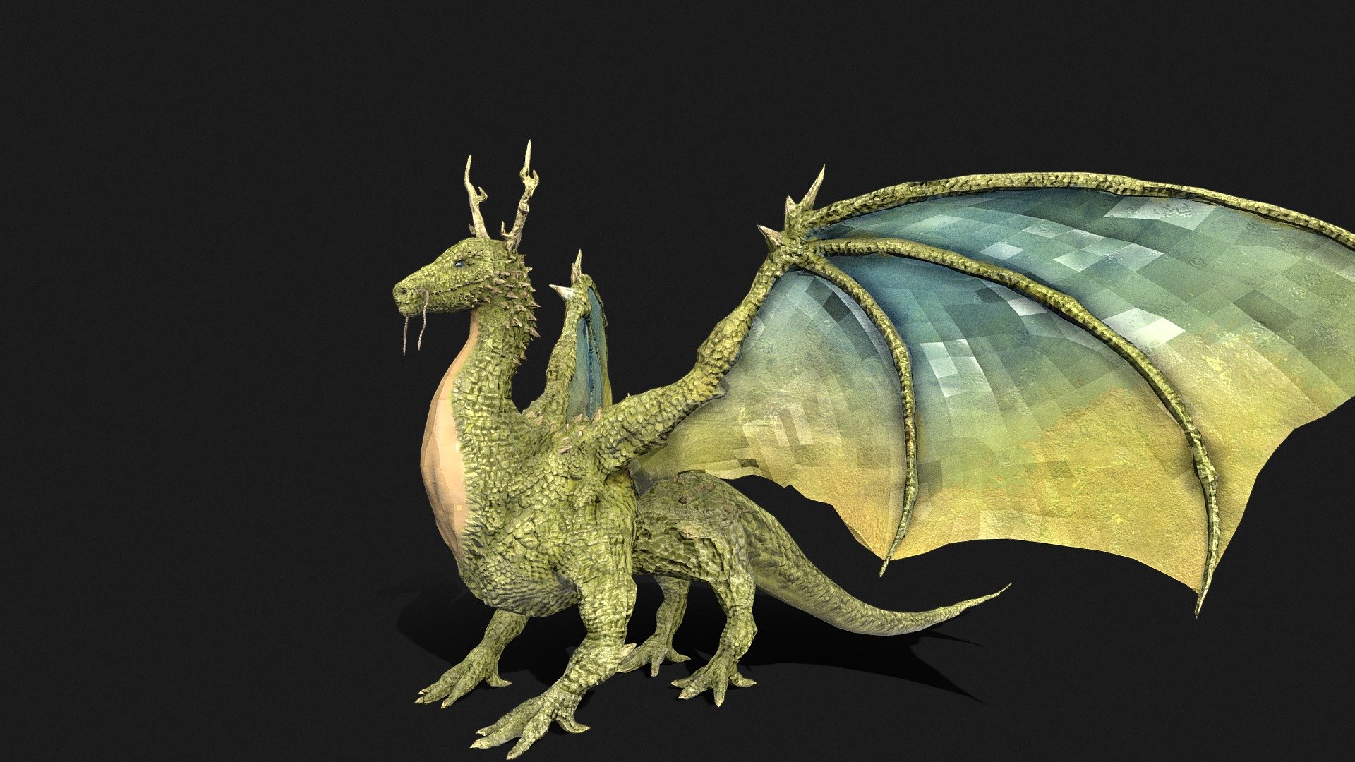 Dragon Texture Test. - 3D model by batterychugger [3877dda] - Sketchfab