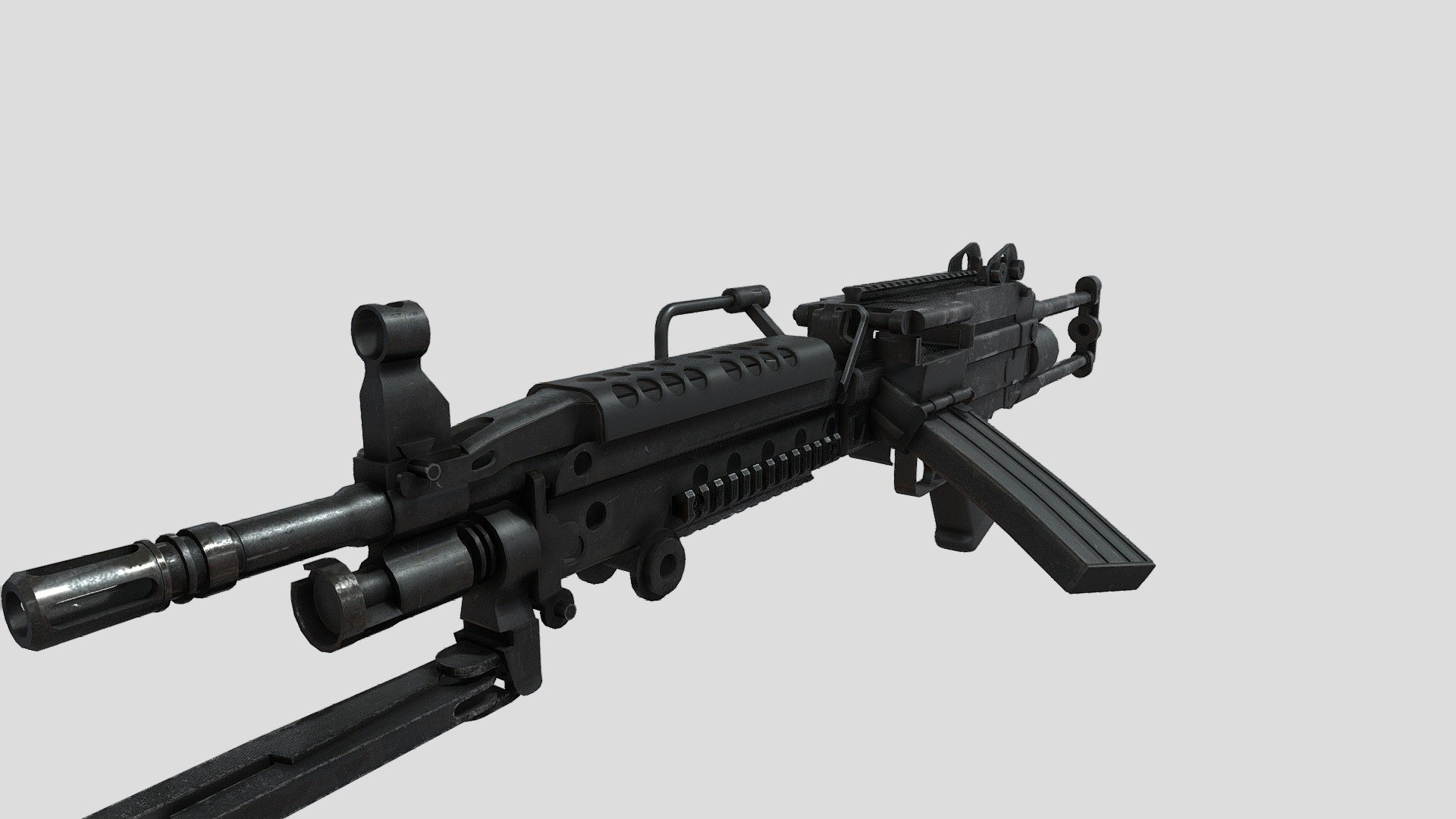 M249 PARA - 3D model by NotNathanModel [3879e65] - Sketchfab
