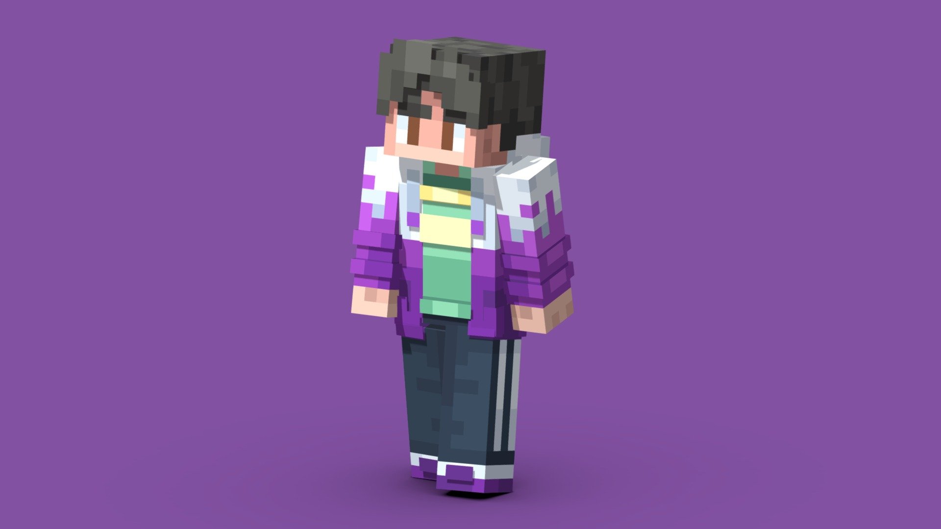 Minecraft Skin - ThatAlex14 - 3D model by PhantomEye [387a373] - Sketchfab
