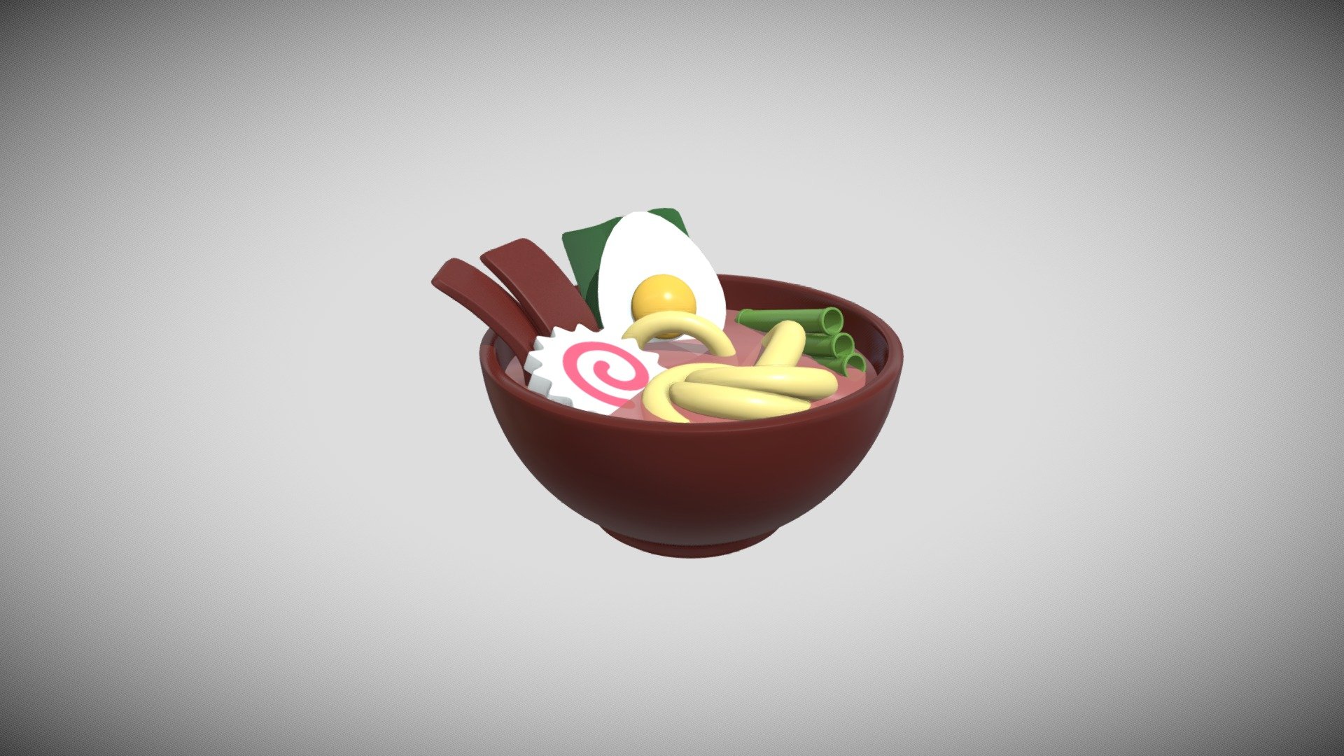 Estudo de modelagem - Ramen estilizado - 3D model by Luiz Ramon ...