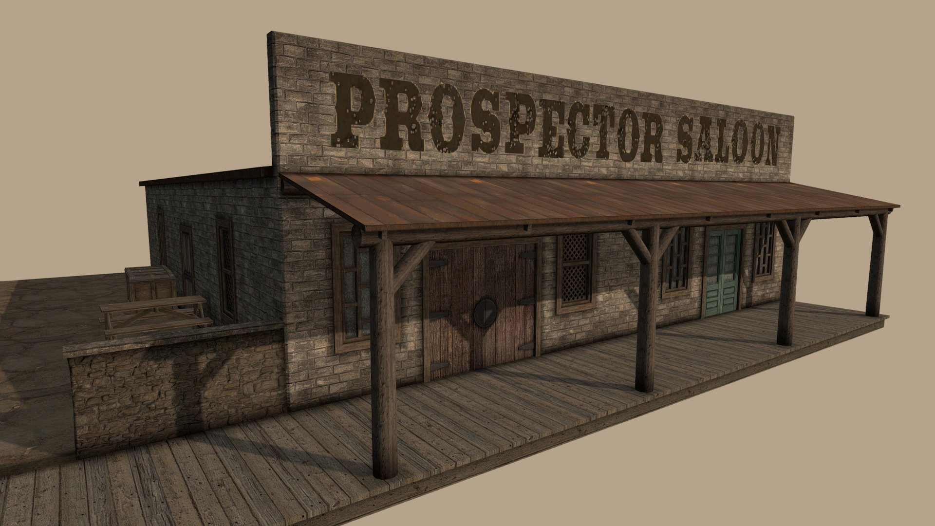Prospector Saloon - 3D model by brayduck [3881a8c] - Sketchfab