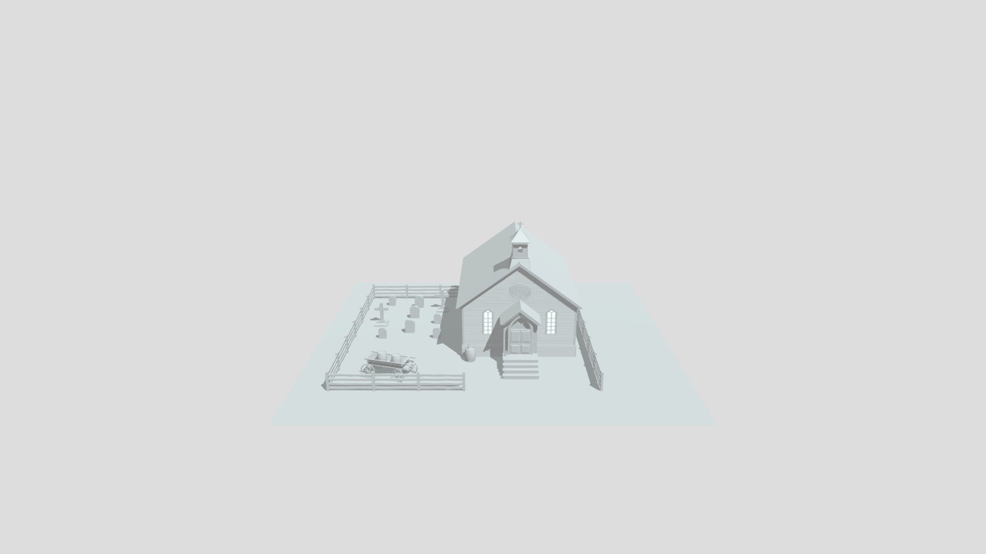 Ghost church - 3D model by debtiru [3885b70] - Sketchfab