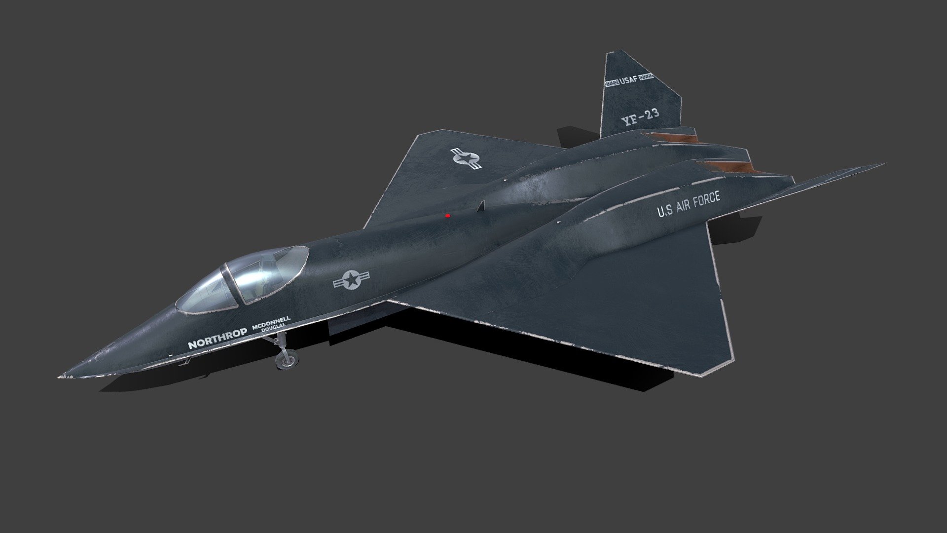 Northrop YF-23 Stealth Fighter Jet - Buy Royalty Free 3D model by MaX3Dd [3888eca] - Sketchfab Store