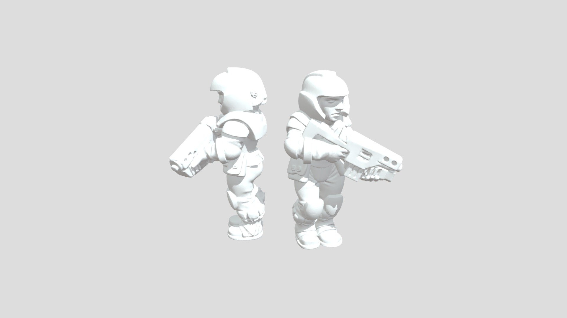 Galactic Soldier Miniature boy - 3D model by kobeyox988 [388a03c ...