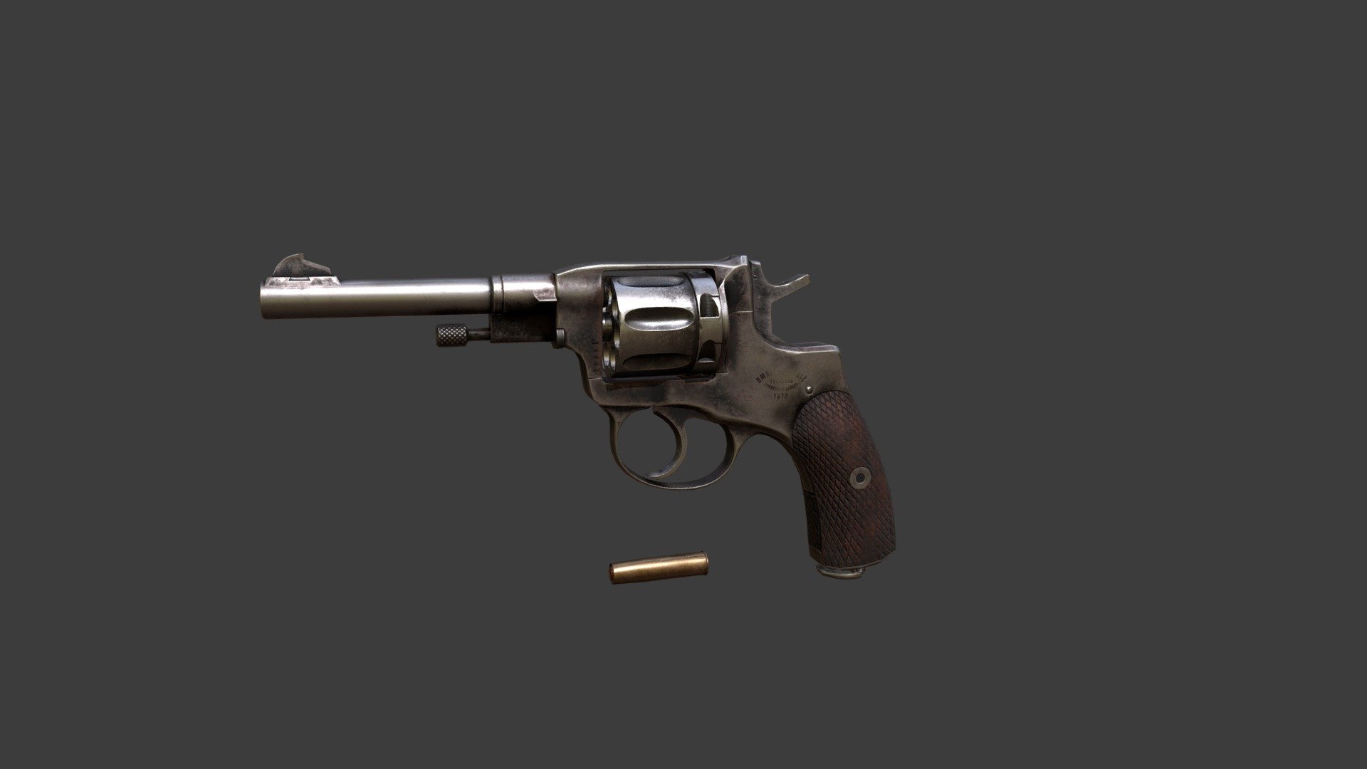 Nagan 1910 | revolver - 3D model by Cubic (@cubick) [388d51f] - Sketchfab