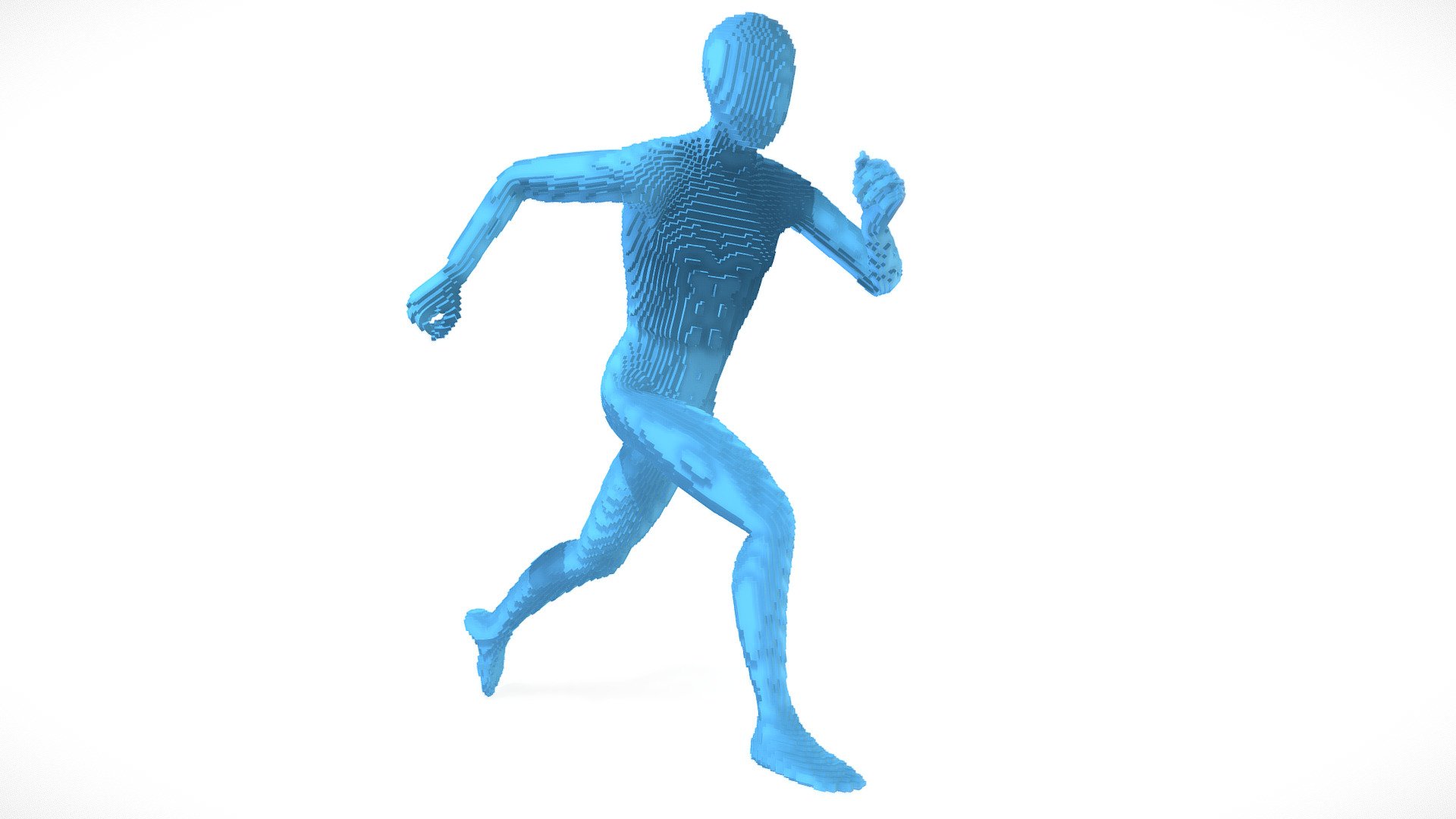 Voxel Manequin - Run Fast ( Animated ) - Buy Royalty Free 3D model by ...