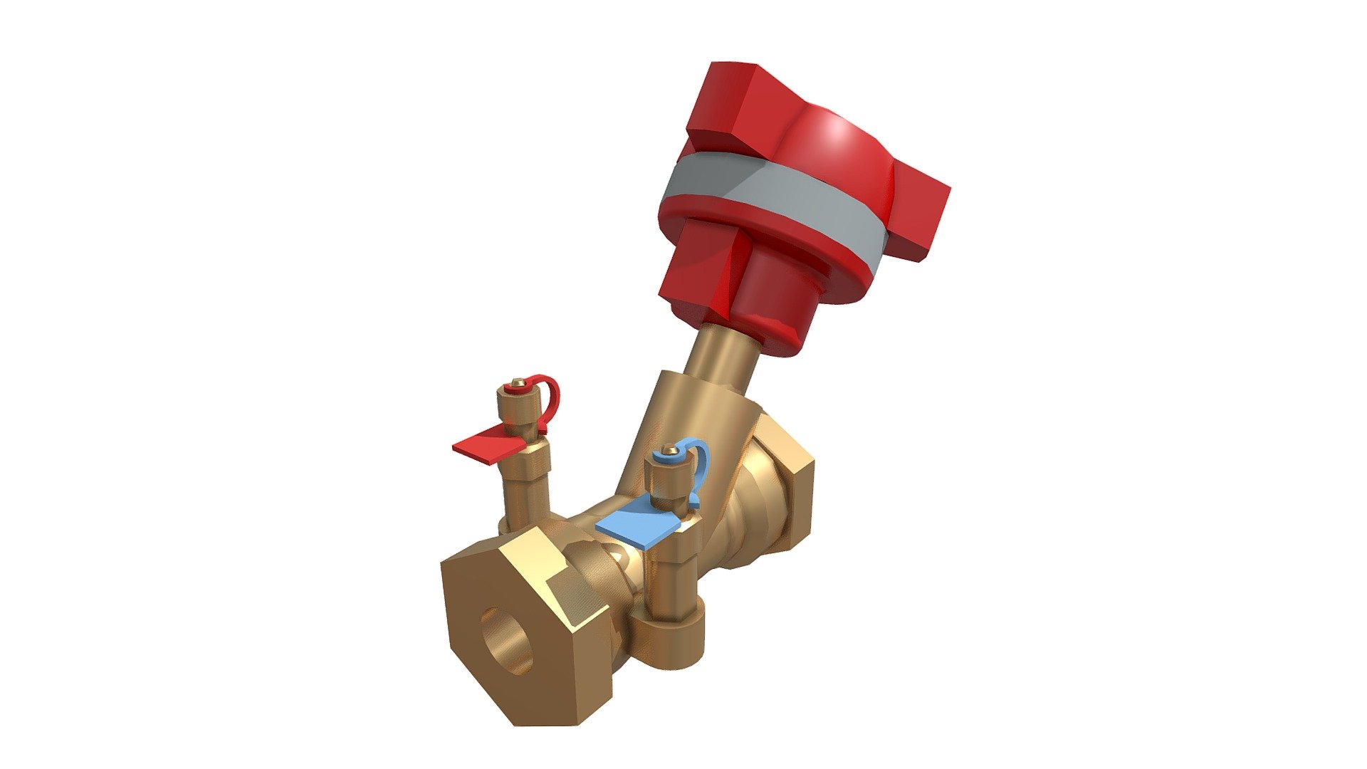 Crane FS - Double Regulating Valve - D934 - 3D model by bimstore ...