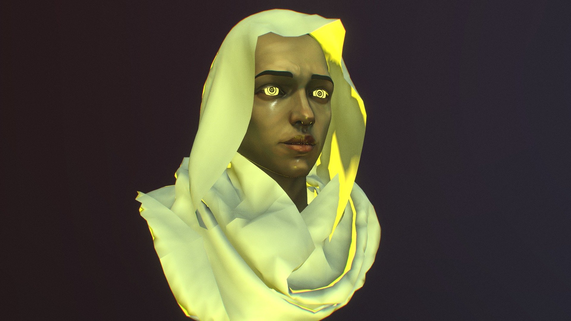 Self-portrait - 3D model by Ali.Hassan (@alihassanart) [388ec5a ...