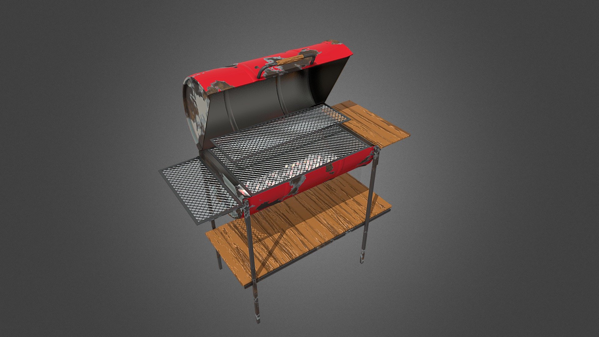 Grill " BarrelGrill" - Download Free 3D model by ANDO3D [389bc00 ...